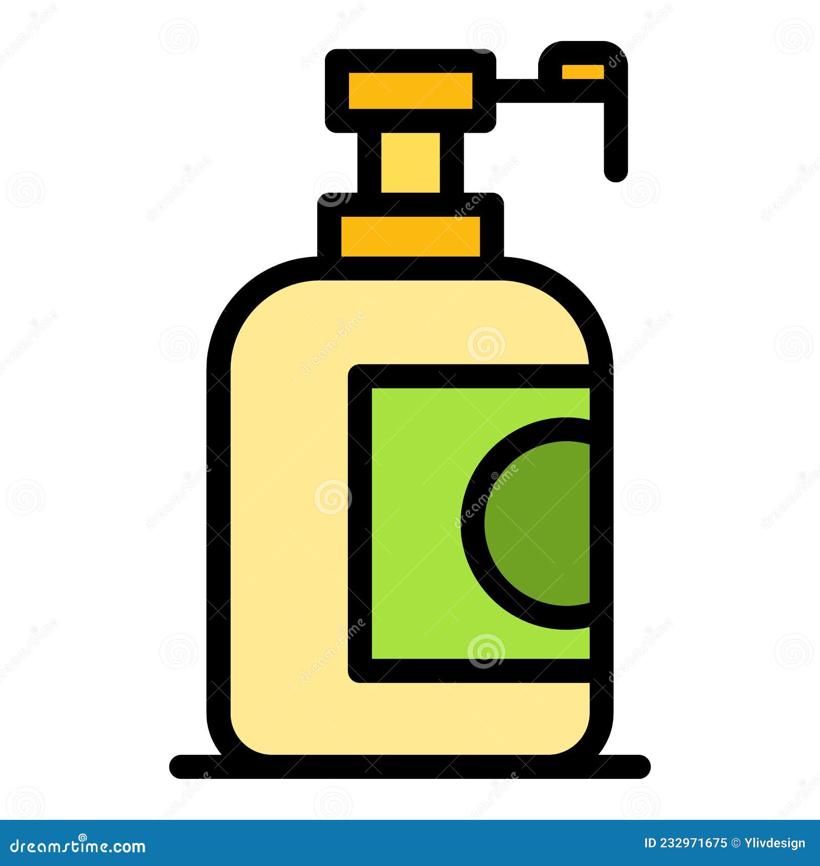 Shower Gel Icon Color Outline Vector Stock Vector - Illustration of ...