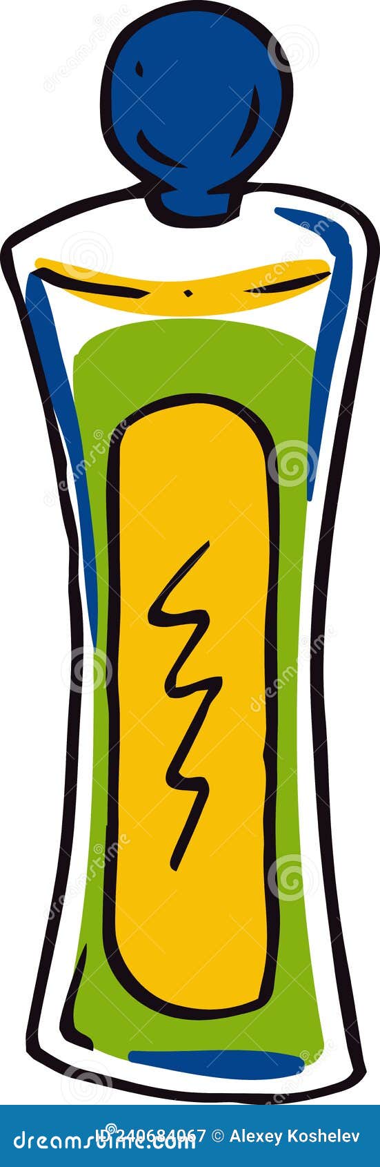 Shower Gel stock vector. Illustration of shower, bathroom - 240684067