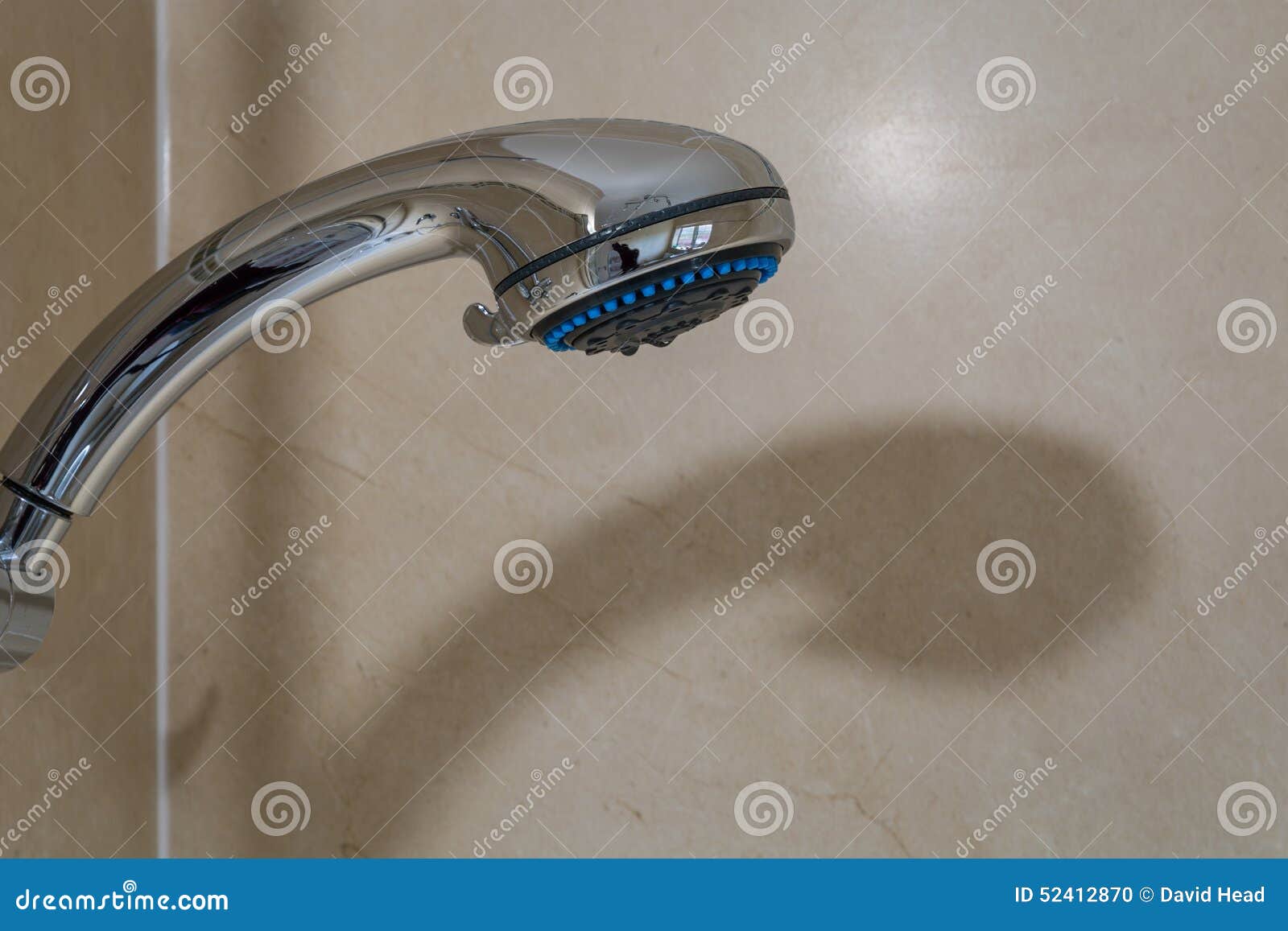 Shower Head and shadow stock photo. Image of home, interior - 52412870