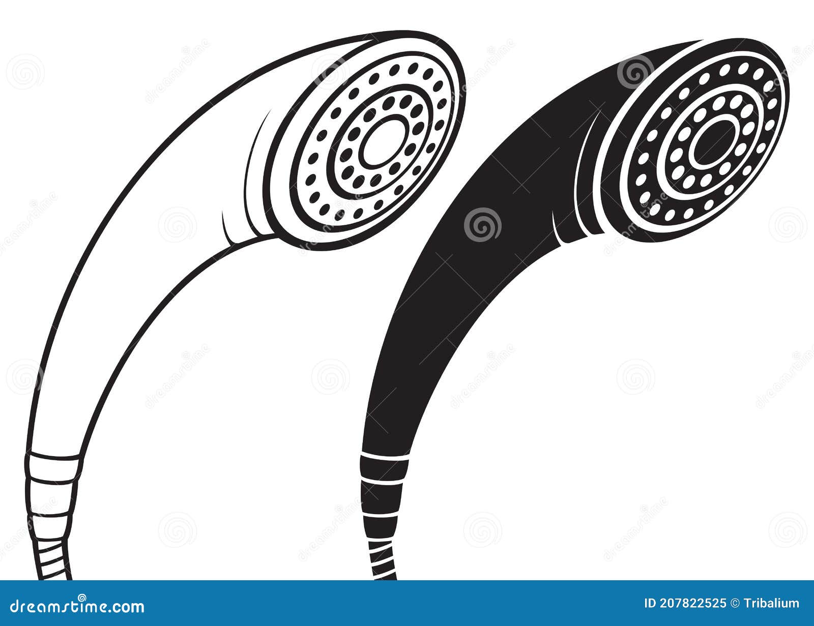 Shower head vector icon stock vector. Illustration of bath - 207822525