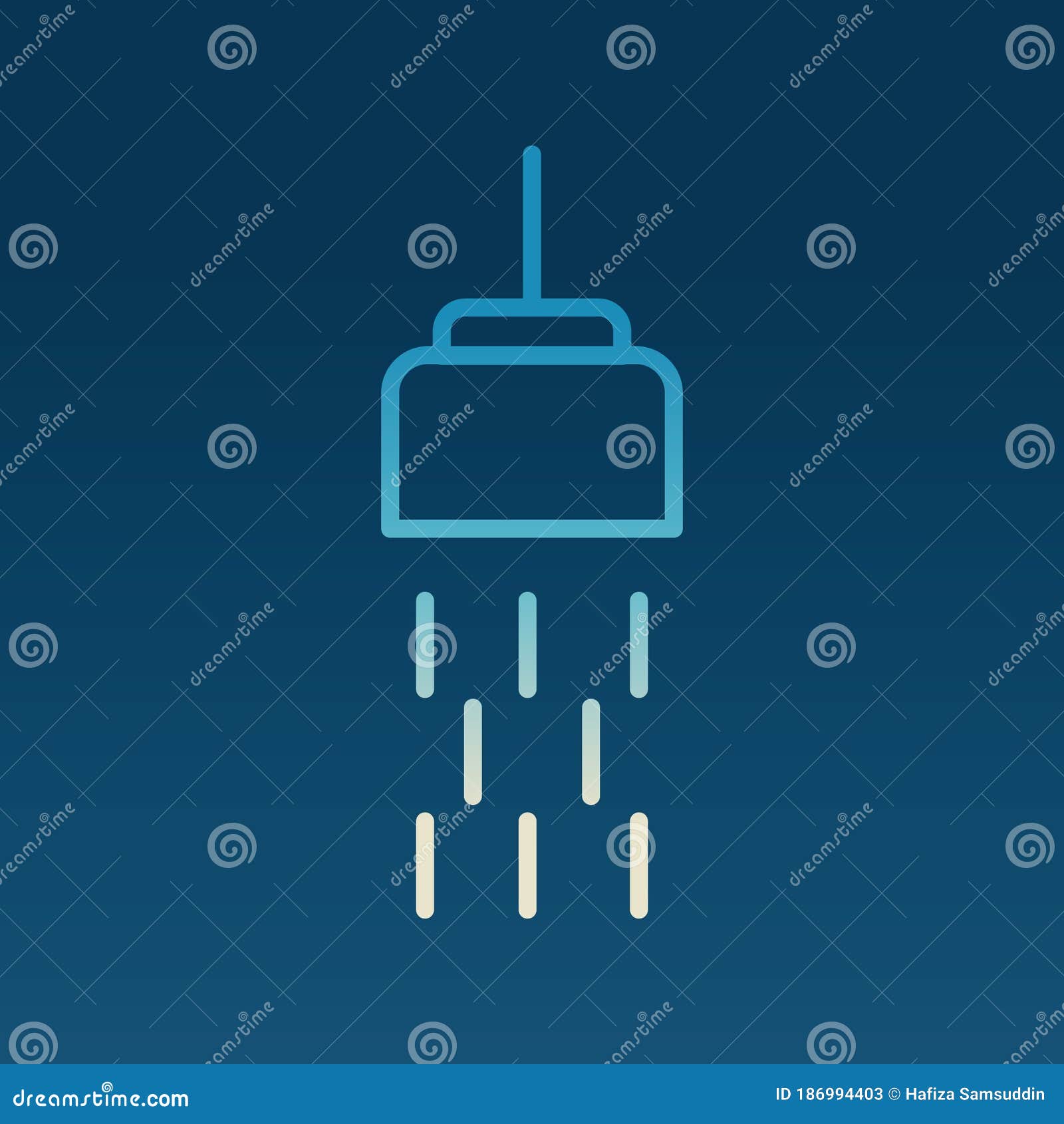 Shower Head. Vector Illustration Decorative Design Stock Vector ...