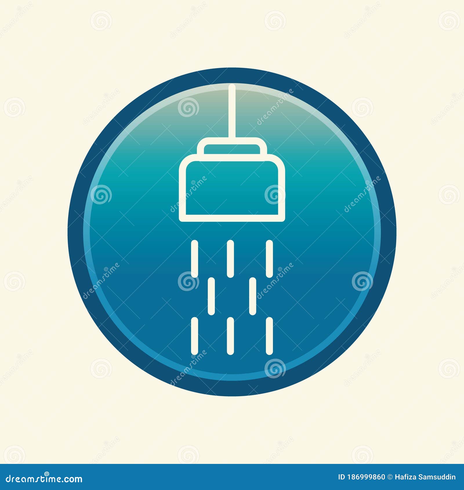 Shower Head. Vector Illustration Decorative Design Stock Vector ...