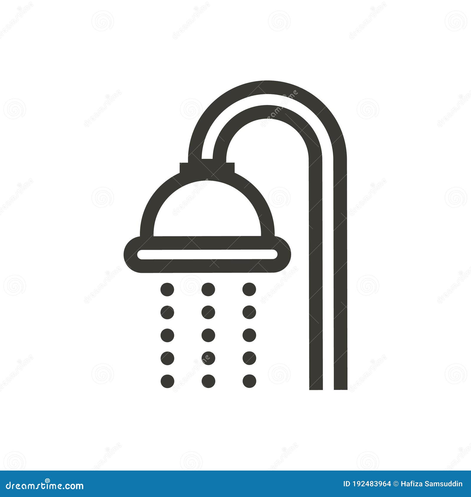 Shower Head. Vector Illustration Decorative Design Stock Vector ...