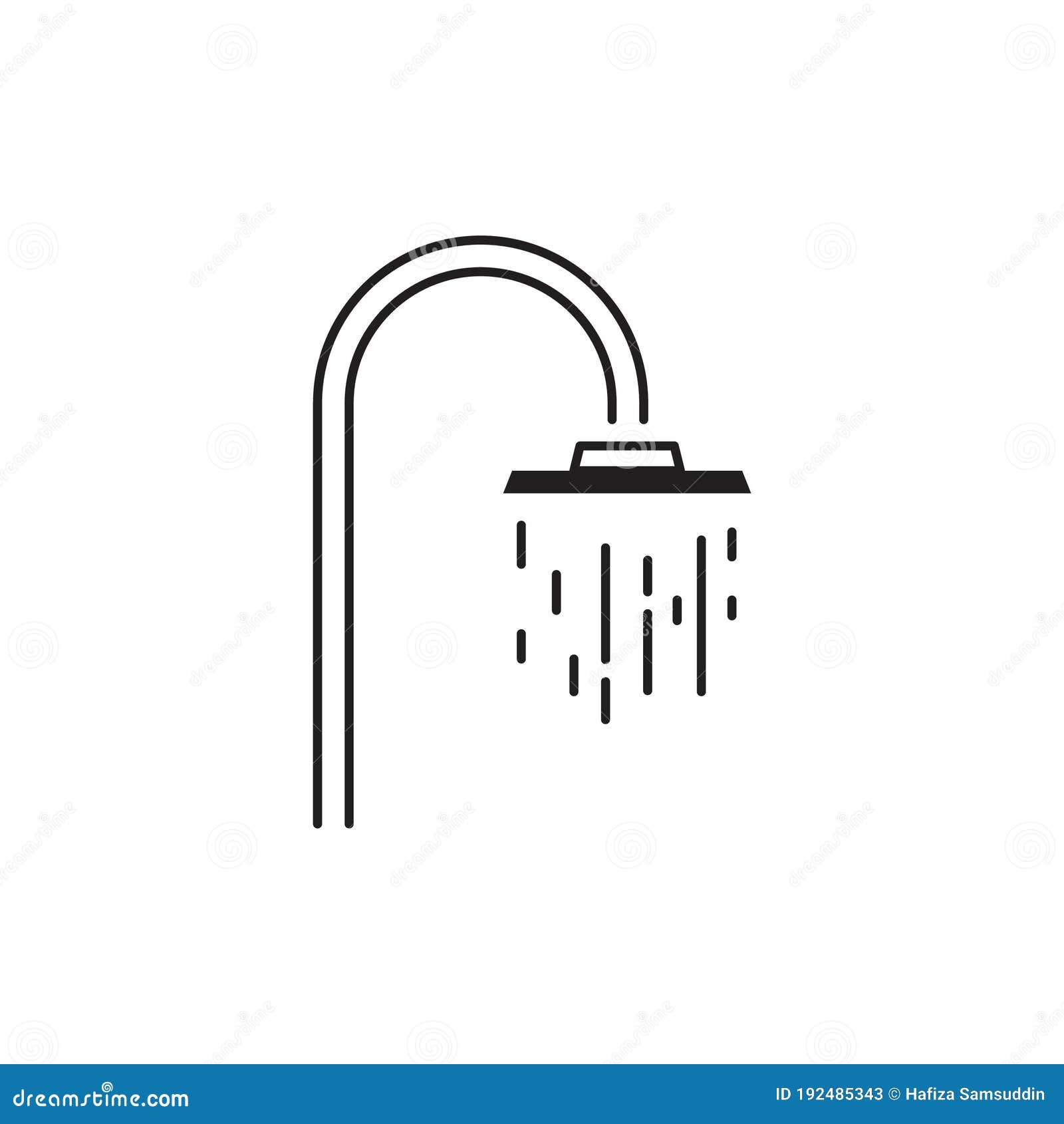 Shower Head. Vector Illustration Decorative Design Stock Vector ...