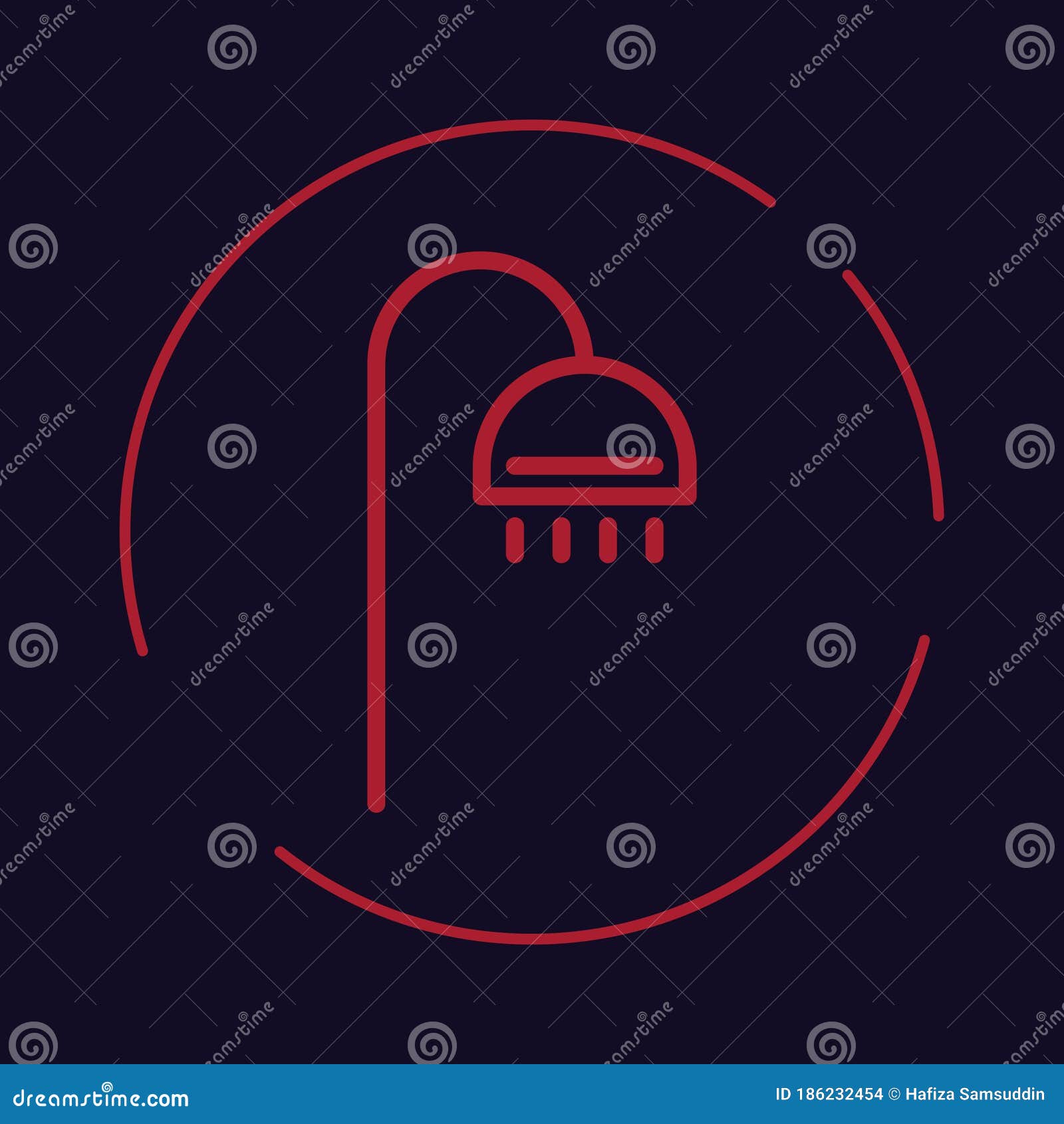 Shower Head. Vector Illustration Decorative Design Stock Vector ...