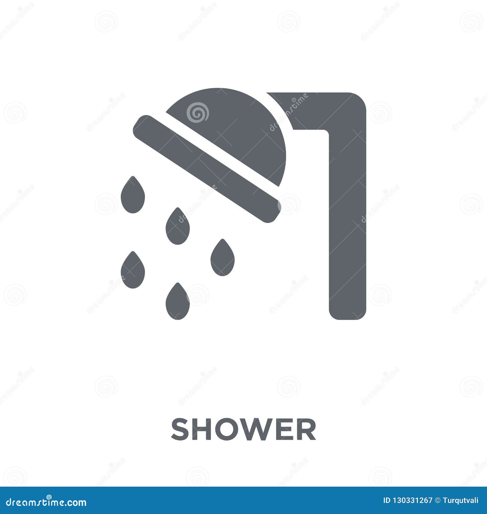 Shower Icon from Collection. Stock Vector - Illustration of bath ...