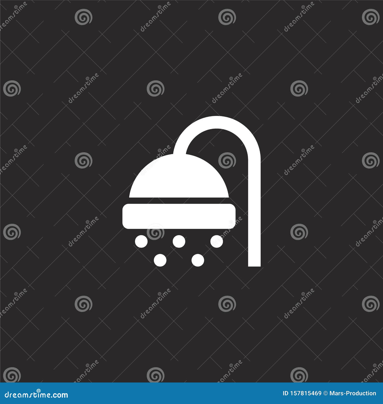 Shower Icon. Filled Shower Icon for Website Design and Mobile, App ...