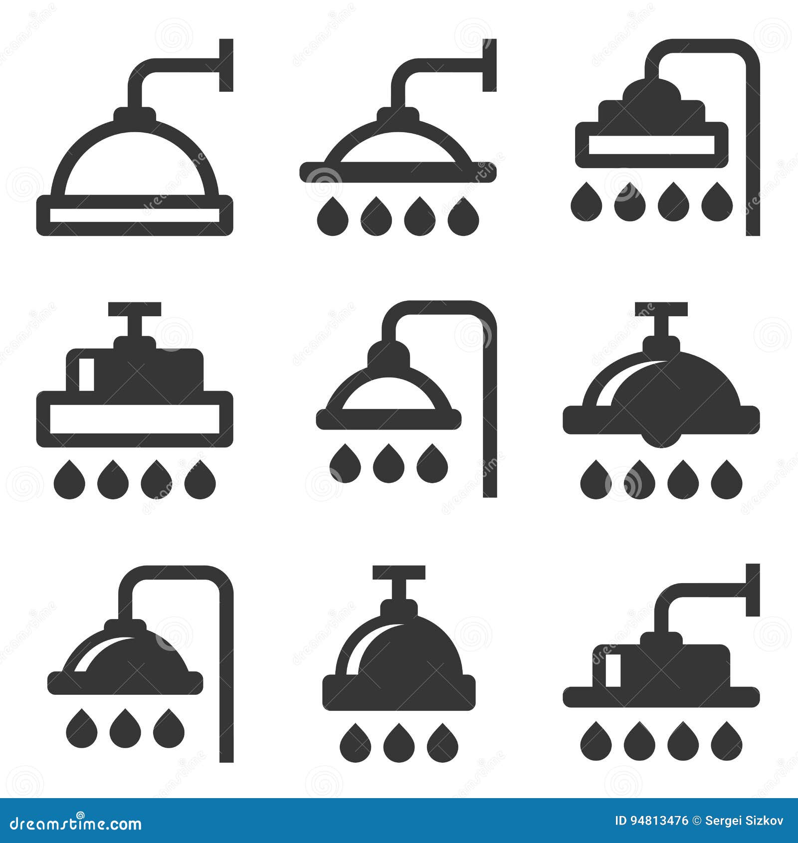 No Shower Icon. Linear Vector Illustration From Pictograms Collection ...