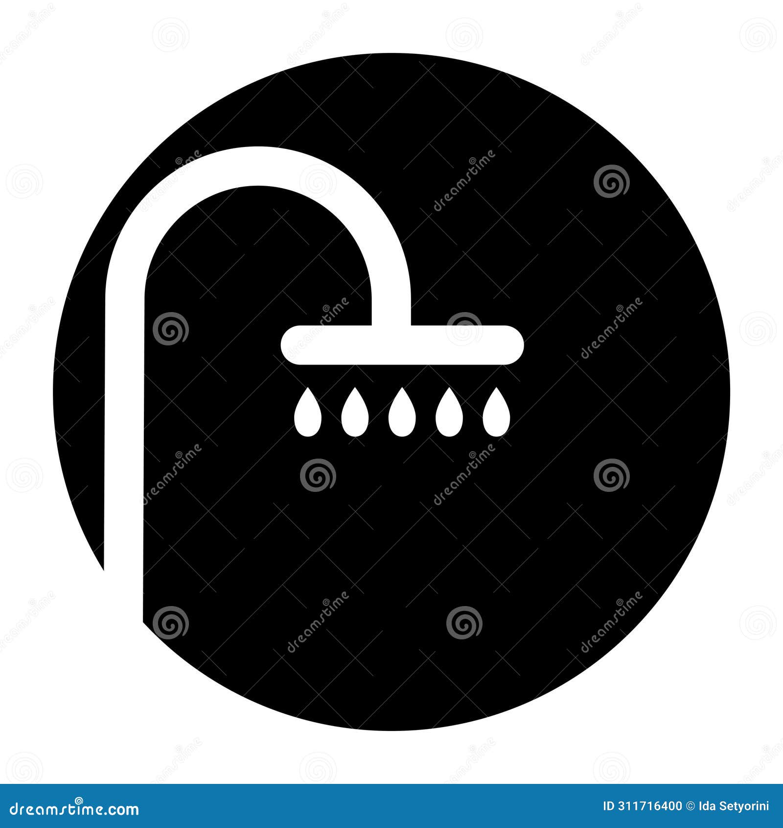 Shower logo icon vector stock illustration. Illustration of symbol ...