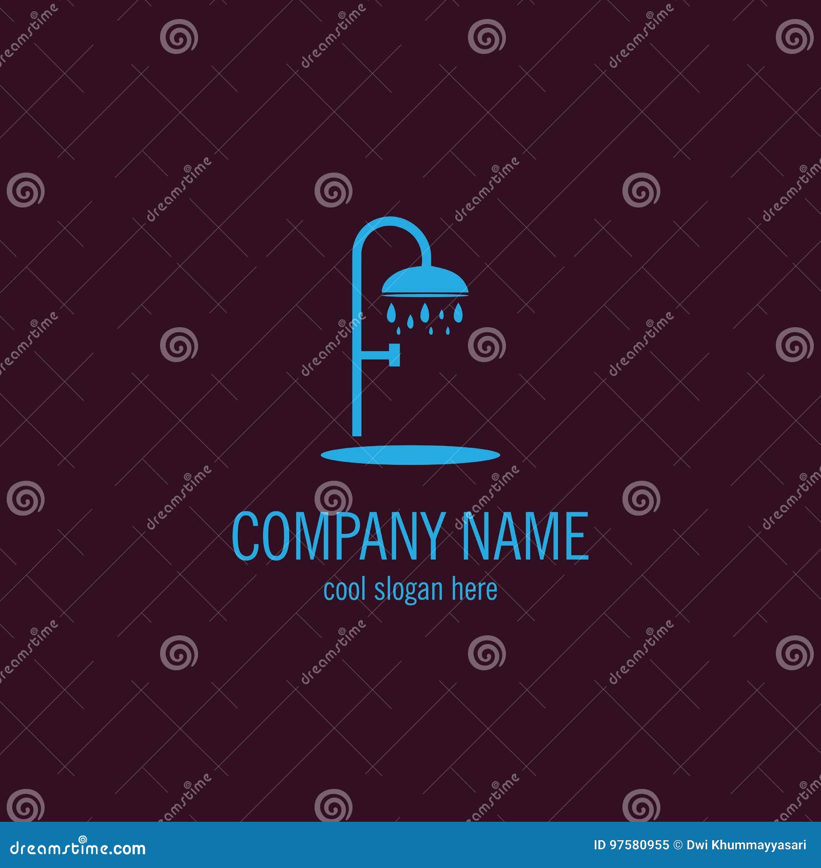Shower logo vector stock vector. Illustration of creative - 97580955
