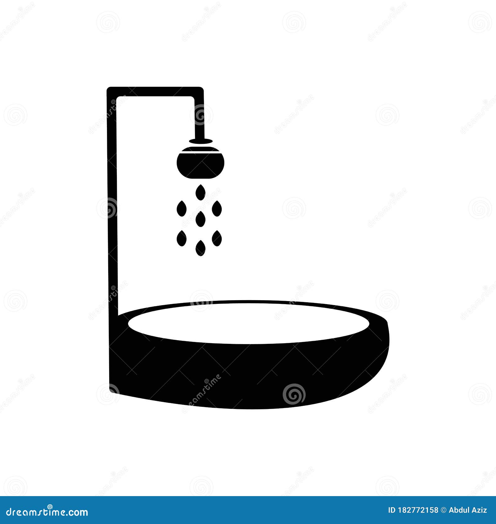 Shower logo vector stock vector. Illustration of droplet - 182772158
