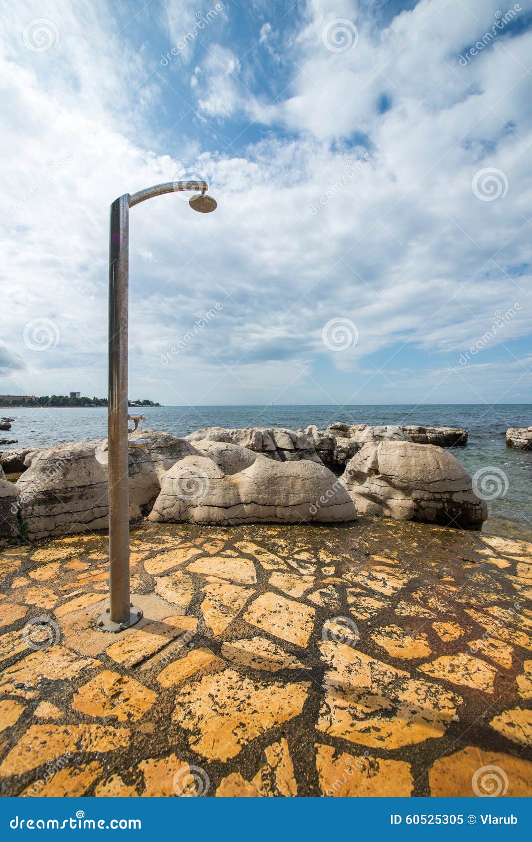 Shower for Rinsing after Swimming Stock Image - Image of landscape ...