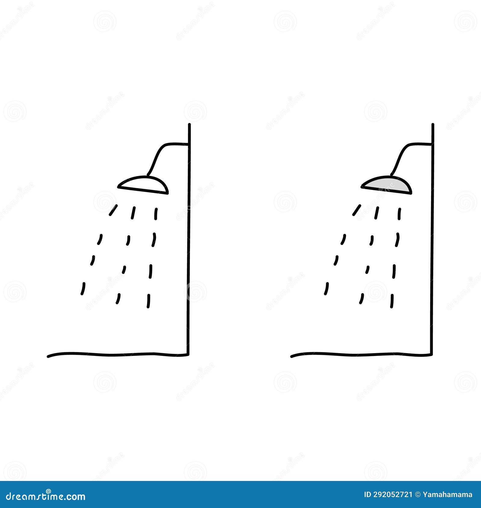 Shower 8 stock illustration. Illustration of isolated - 292052721