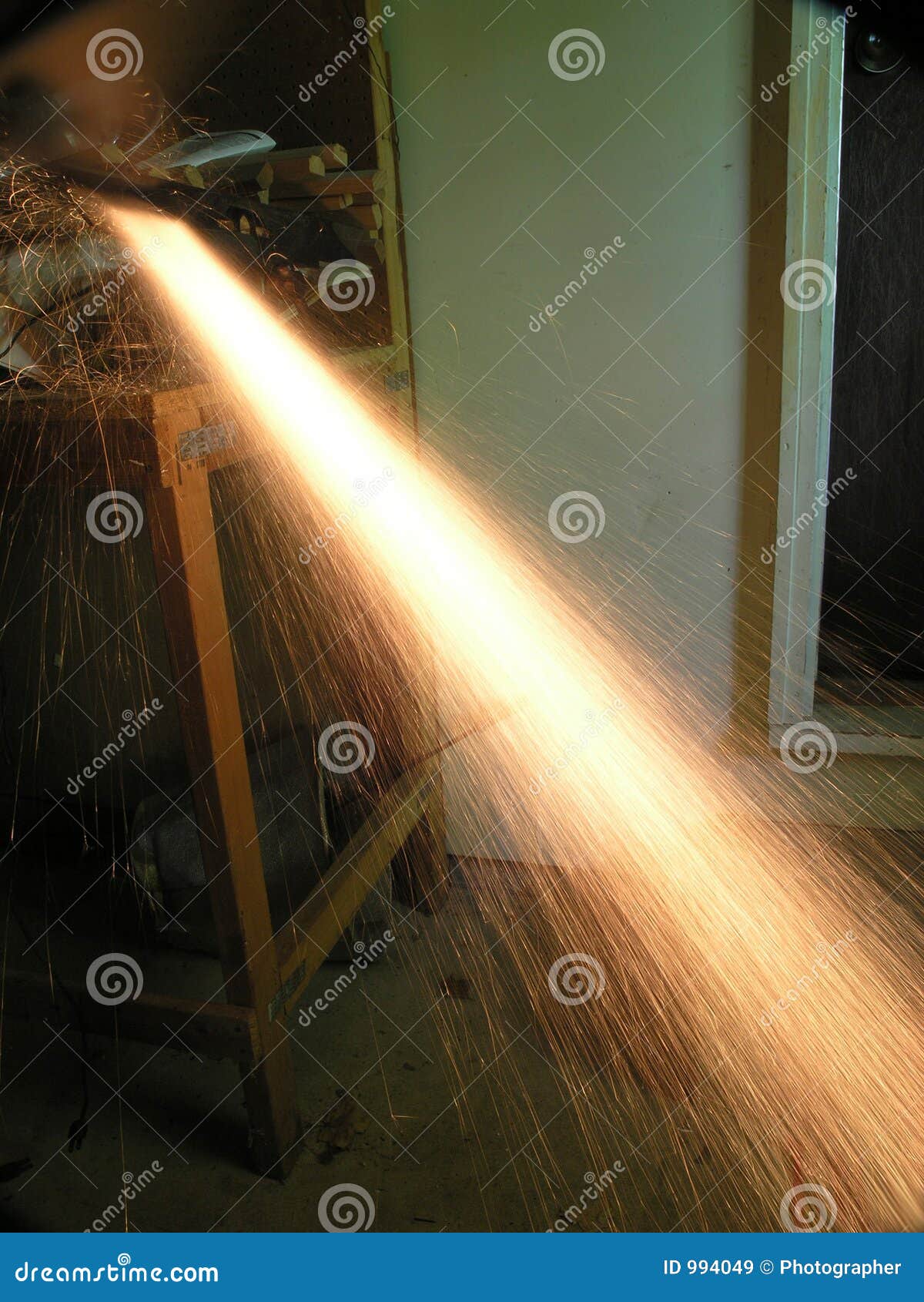 Shower of Sparks stock image. Image of grind, work, sharpen - 994049