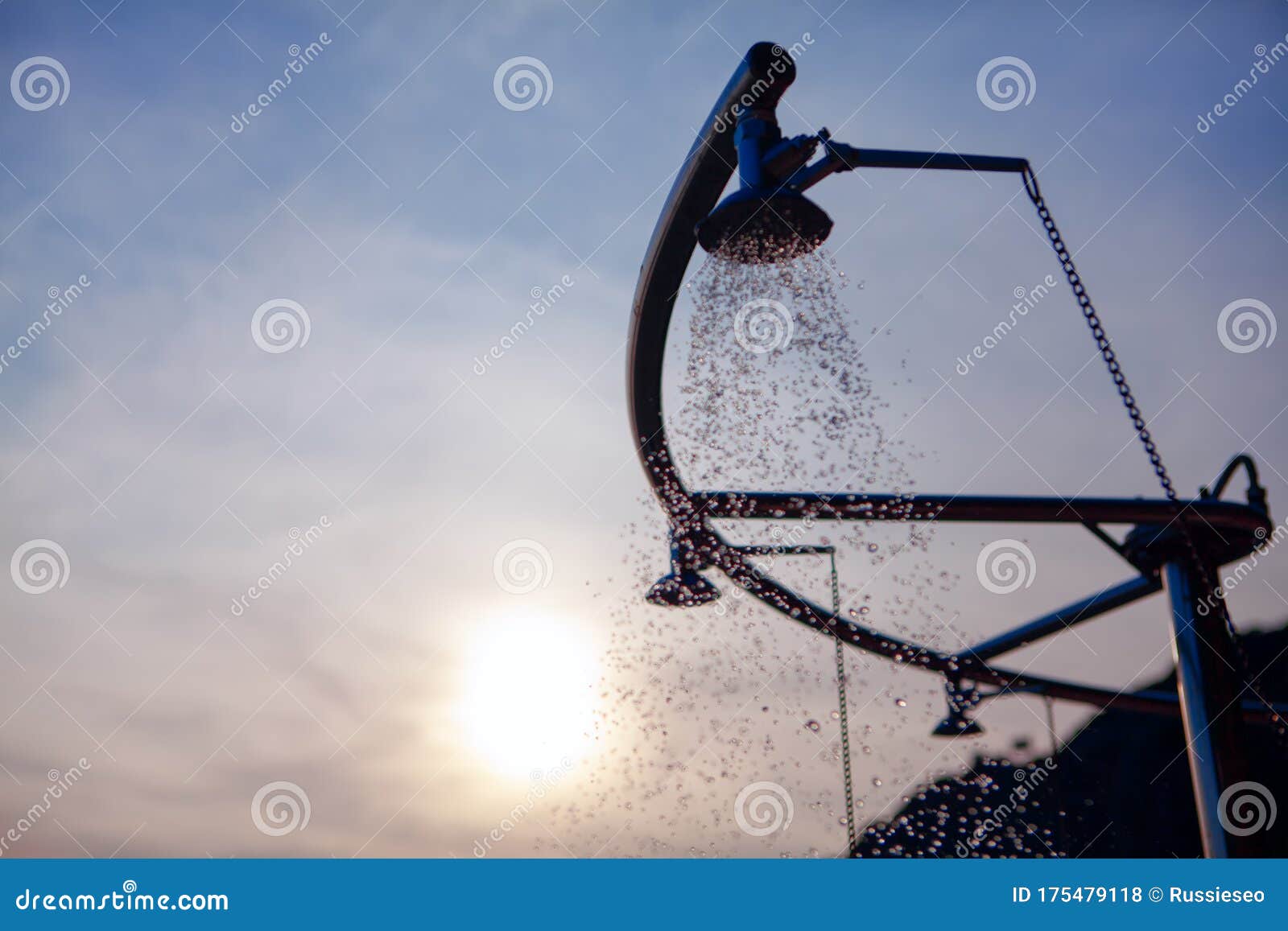Shower in the sunlight stock photo. Image of rain, abstract - 175479118