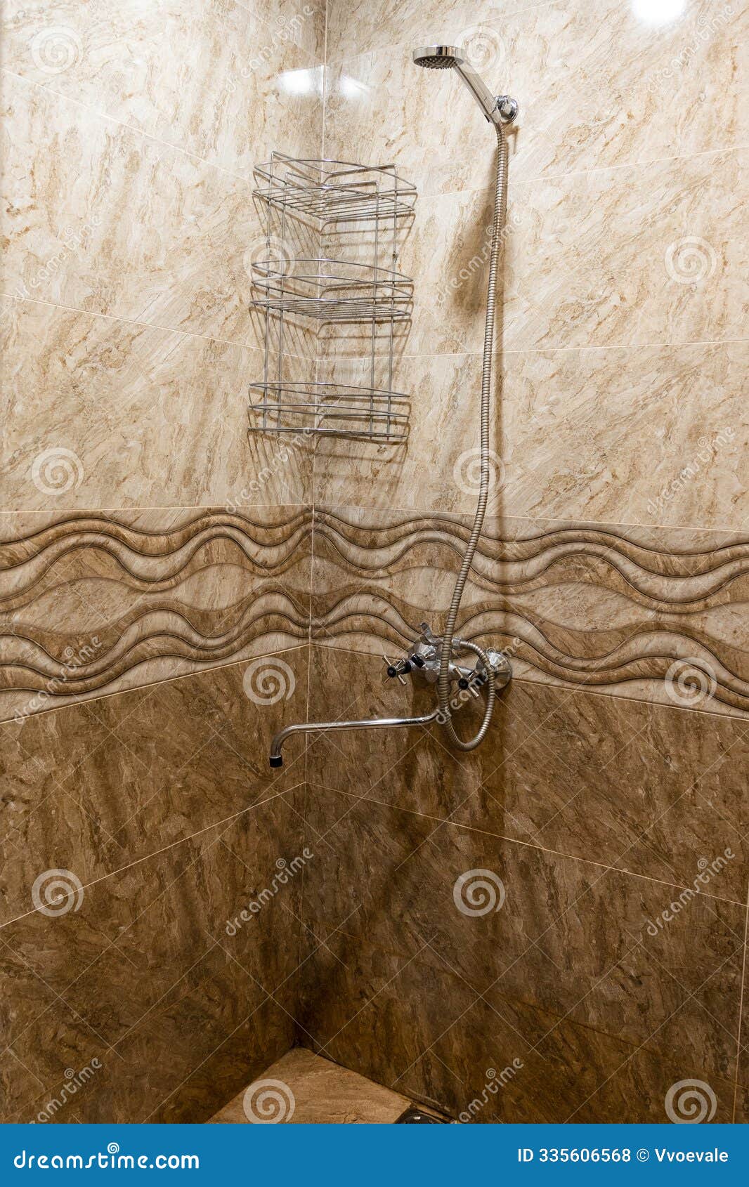 Shower Stand in Rustic Guest House Stock Photo - Image of province ...