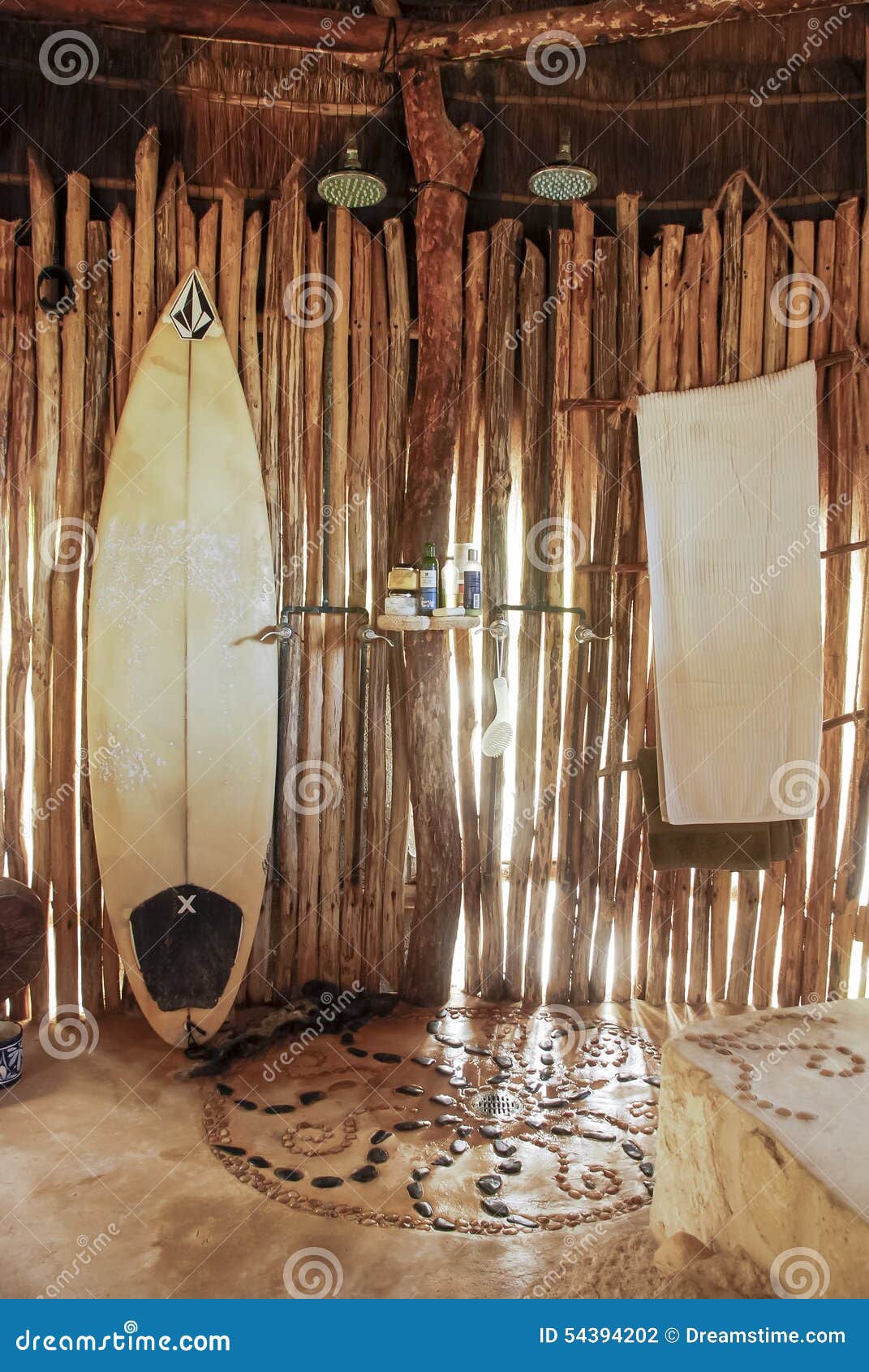 Shower after surfing stock photo. Image of surfing, bathroom - 54394202
