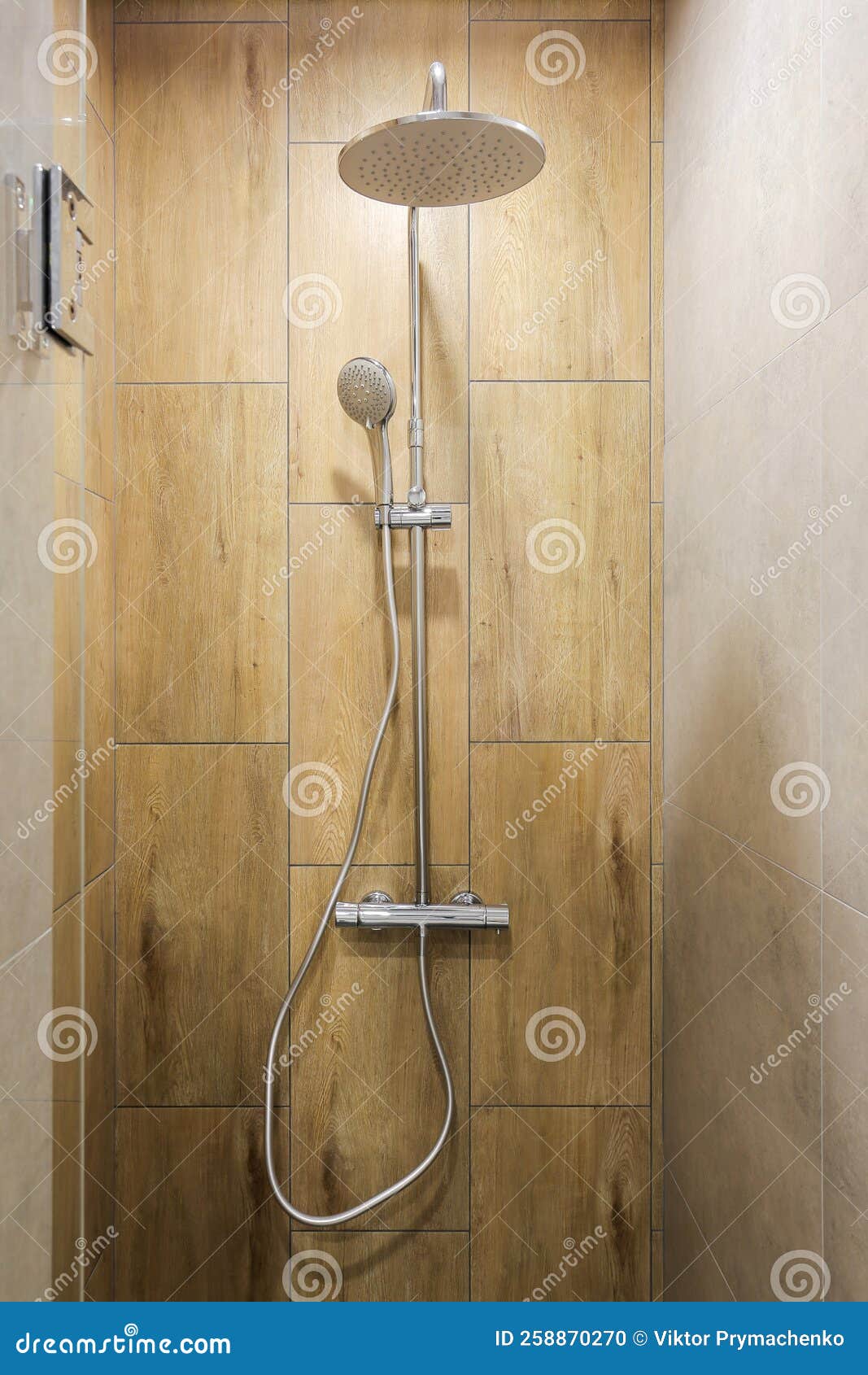 Shower System in the Shower Room Stock Photo - Image of head, indoor ...