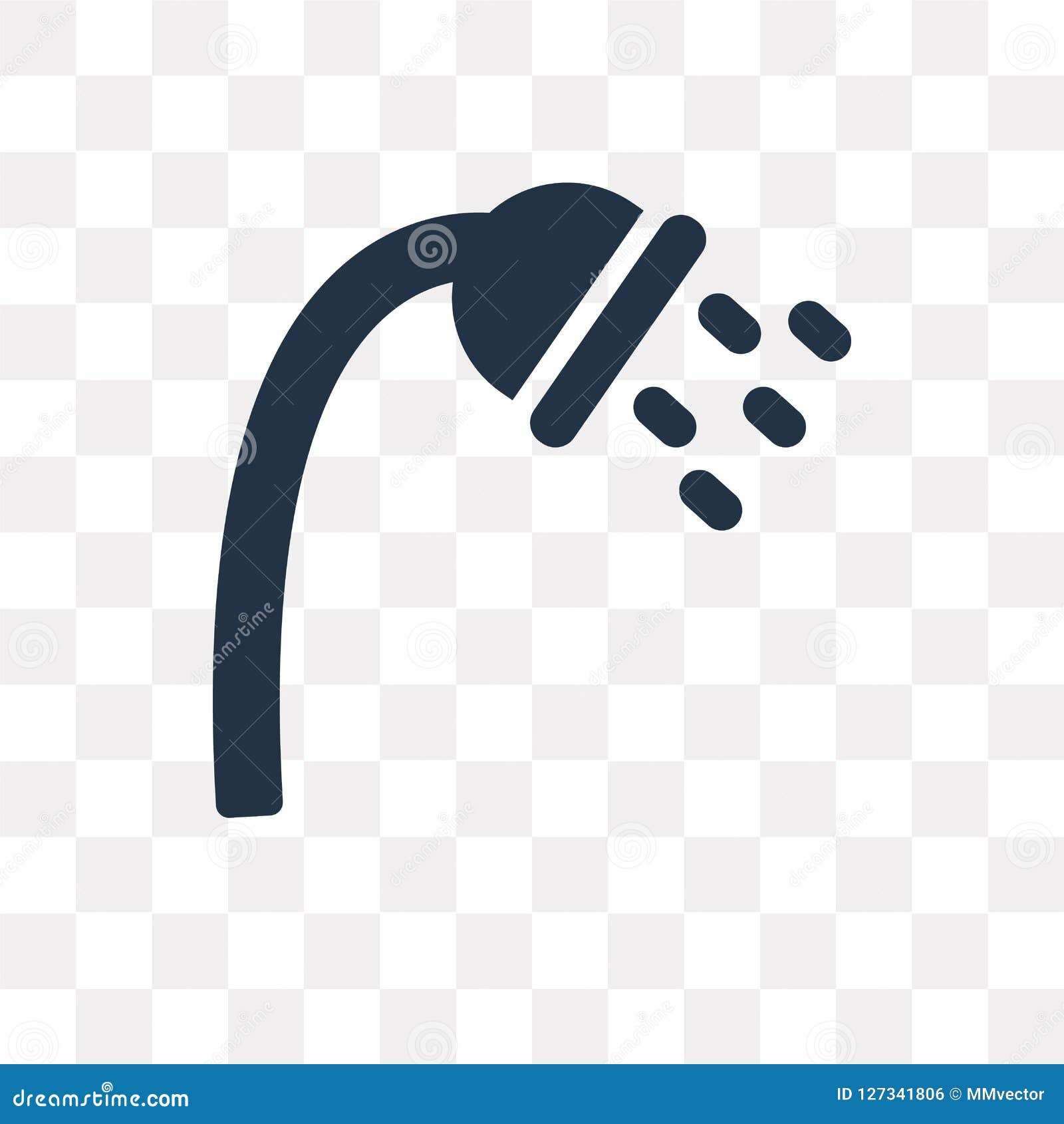 Shower Vector Icon Isolated On Transparent Background, Shower T Stock ...