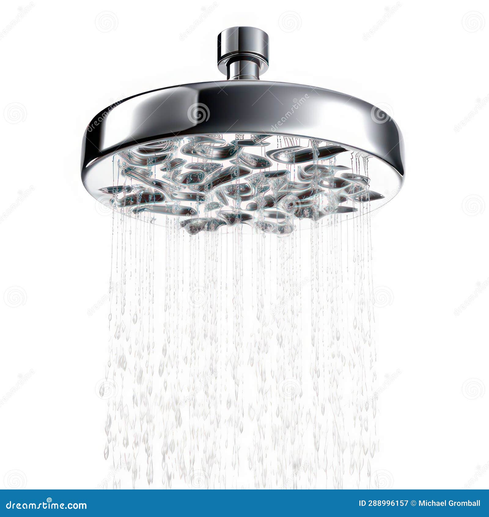 Showers Head Isolated on White Created with Generative AI. Fresh Water ...