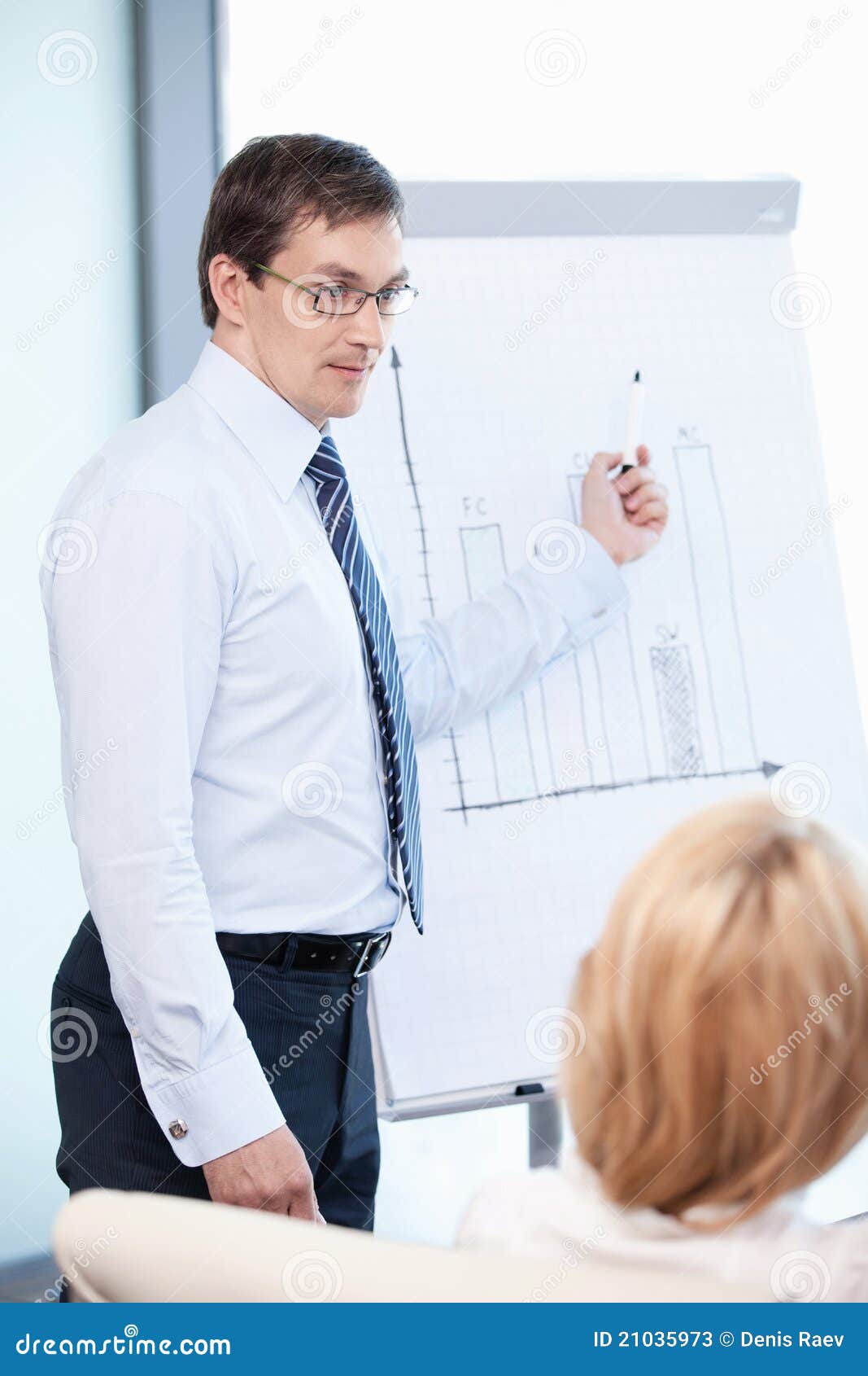 Showing stock image. Image of speech, businesswoman, presentation ...
