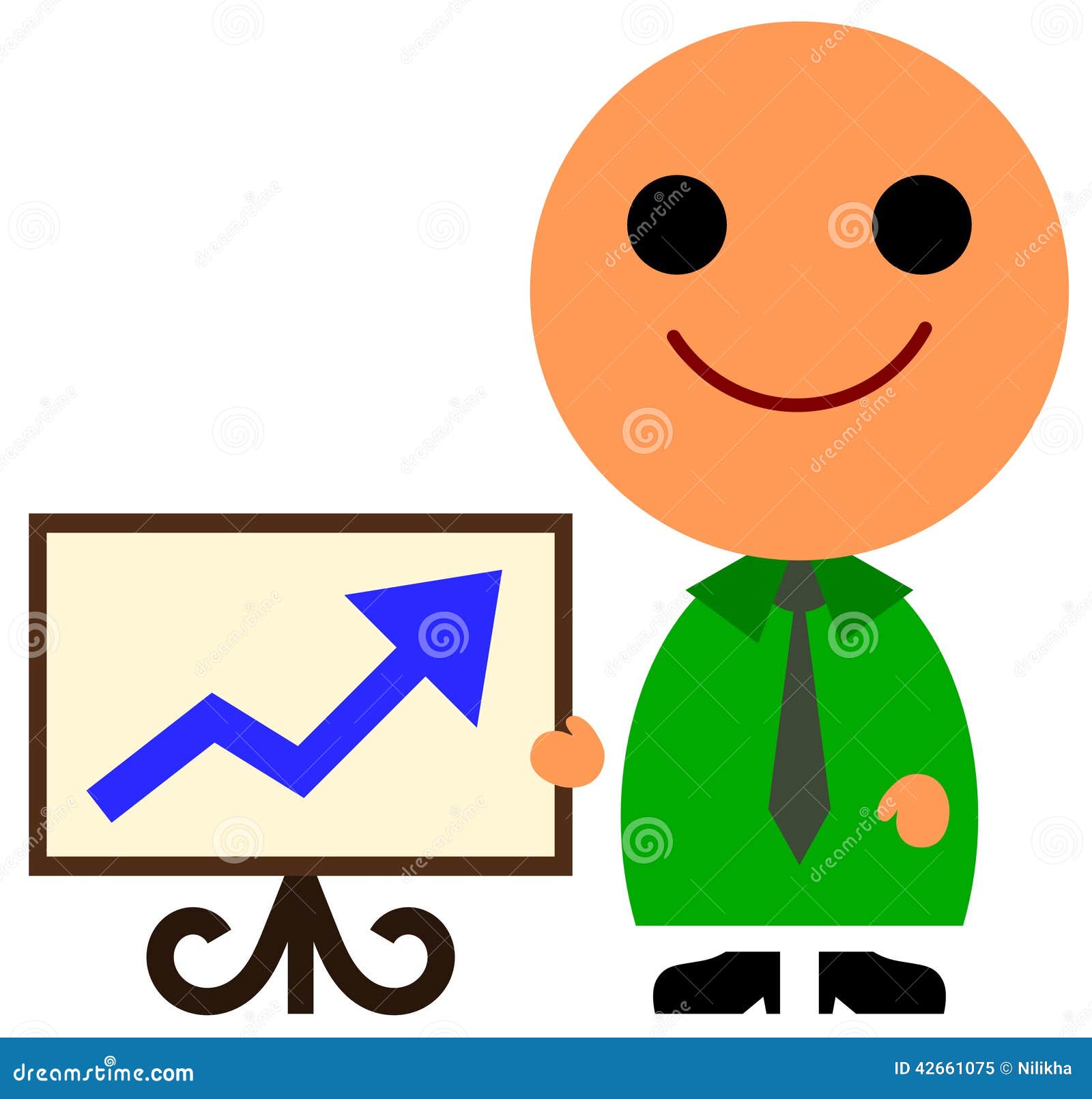 Showing the chart stock illustration. Illustration of chart - 42661075