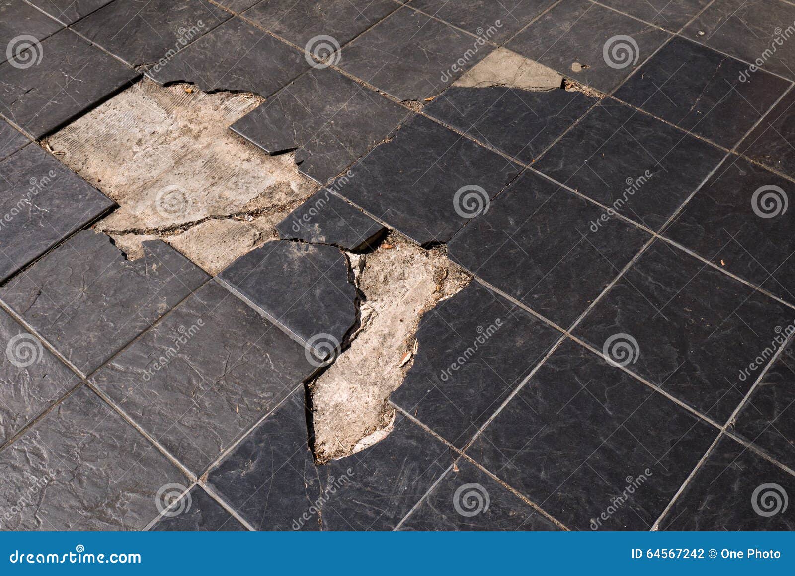 Showing the Devastation of the Quake Stock Photo - Image of tile ...