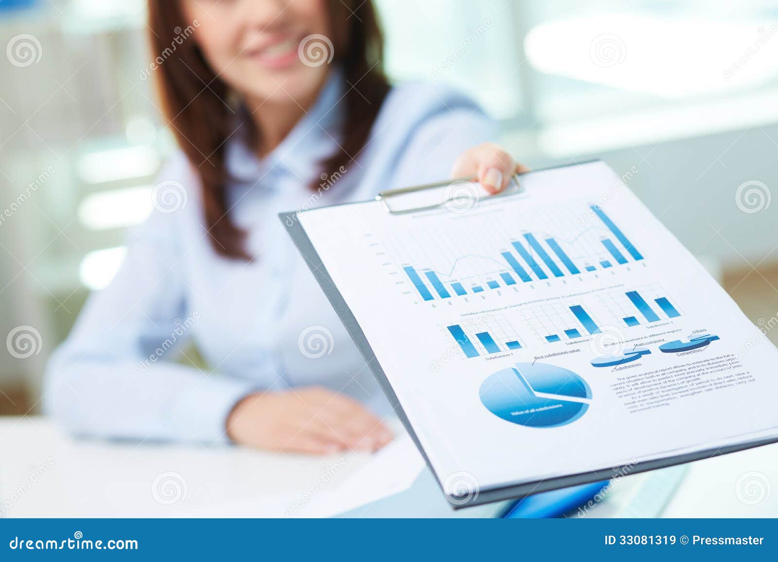Showing document stock image. Image of personal, marketing - 33081319