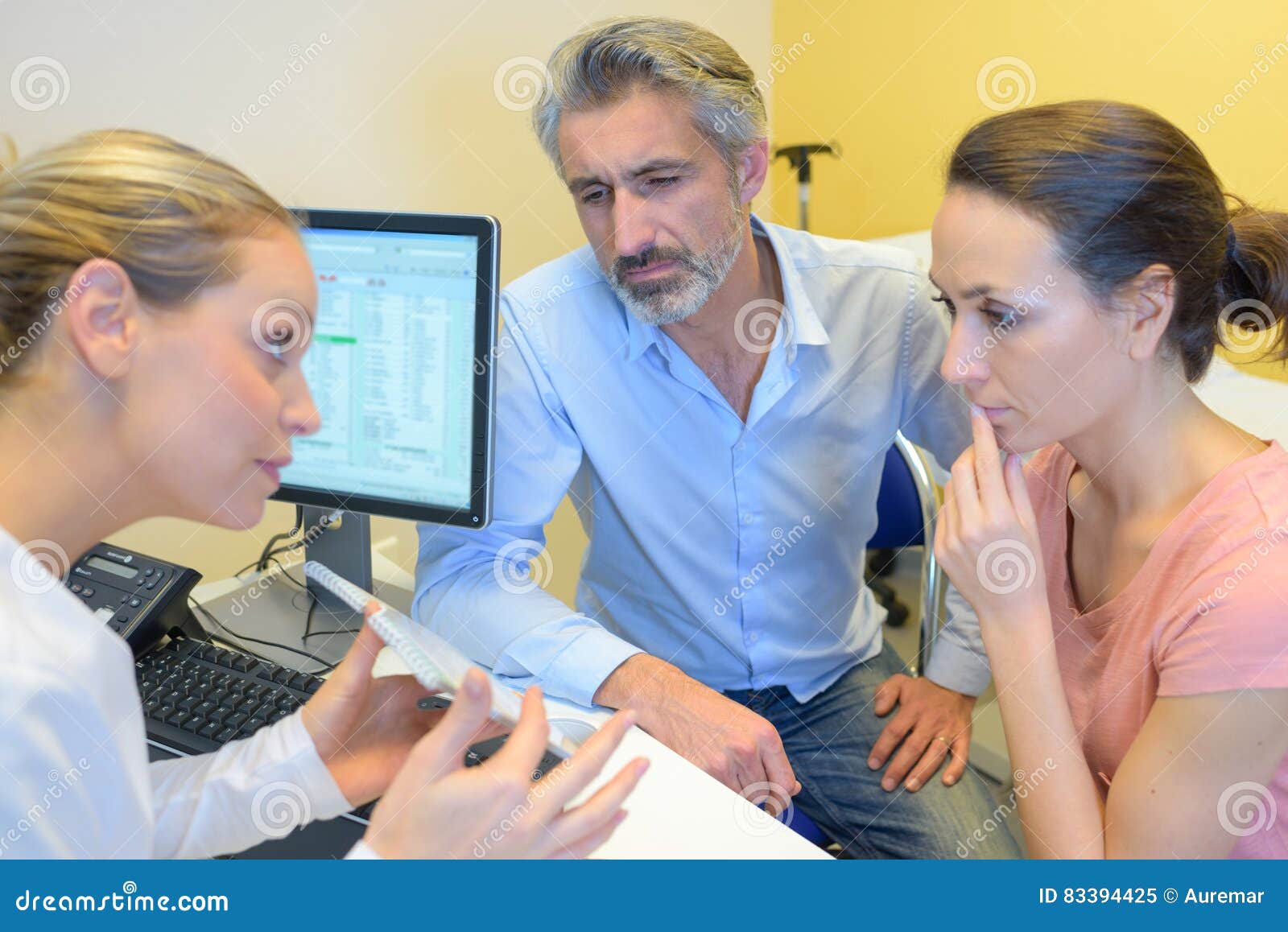 Showing and Explaining Result Stock Image - Image of clinic, personnel ...