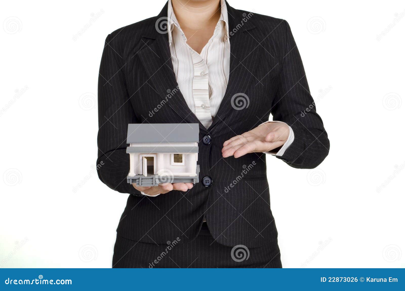 Showing a house stock photo. Image of folder, businesswomen - 22873026