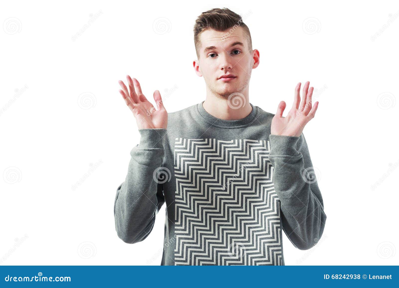 Showing ignorance stock photo. Image of gesture, isolated - 68242938