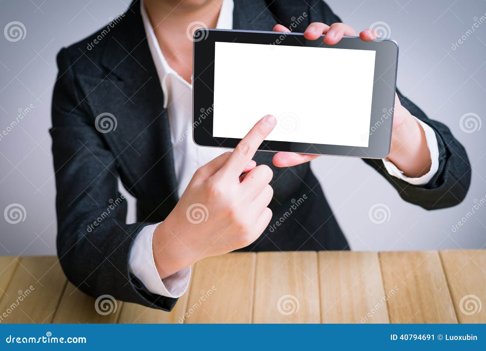 Showing Information with Table PC Stock Image - Image of touch, smart ...
