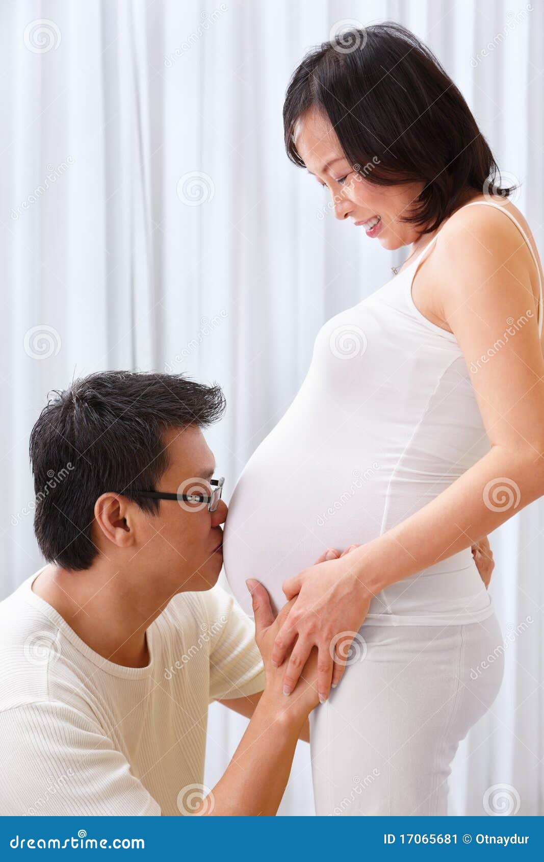 Showing Love To the Unborn Baby Stock Image - Image of affection, care ...