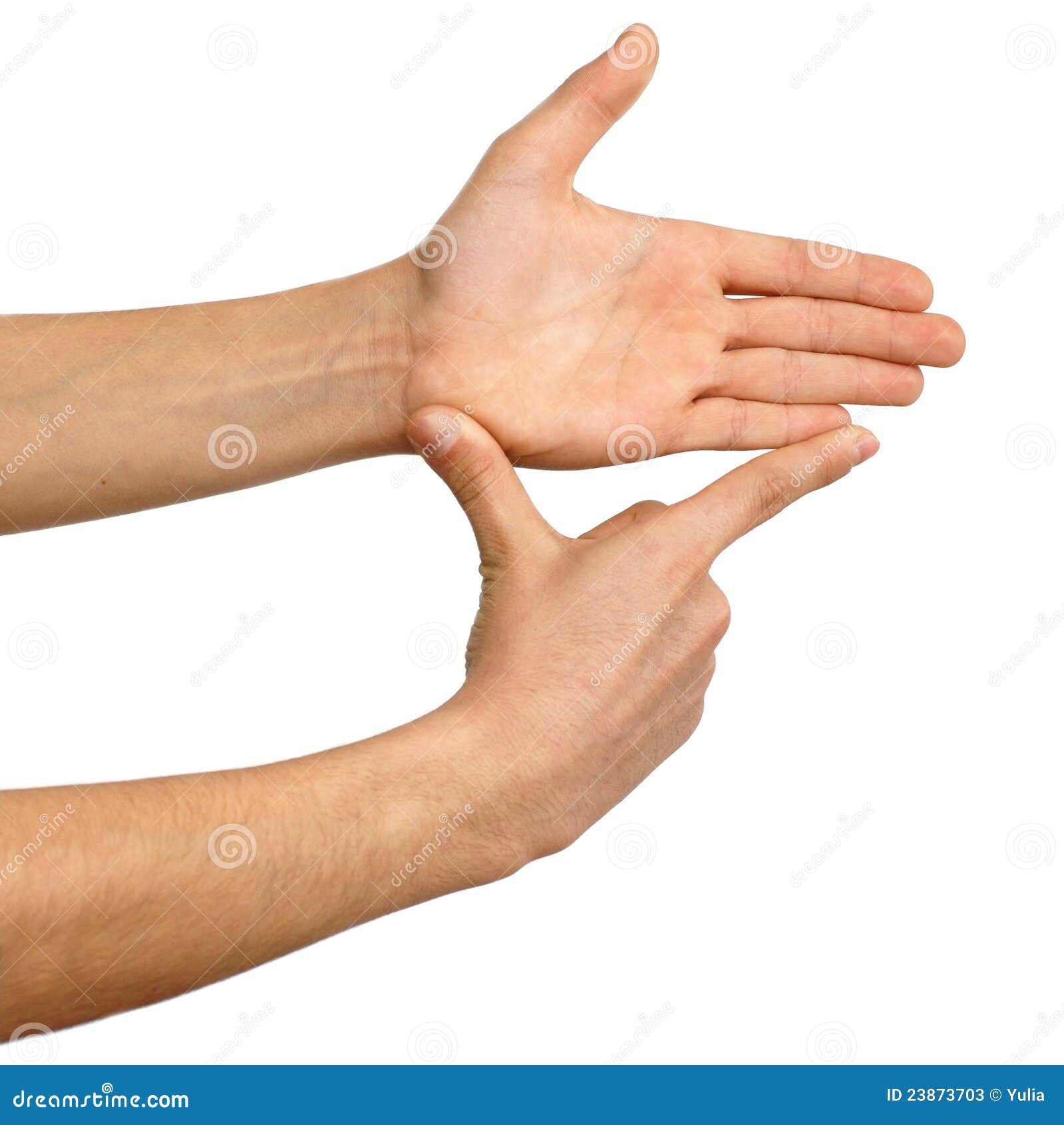Showing Measures, Hand Sign Stock Image - Image of expressing ...