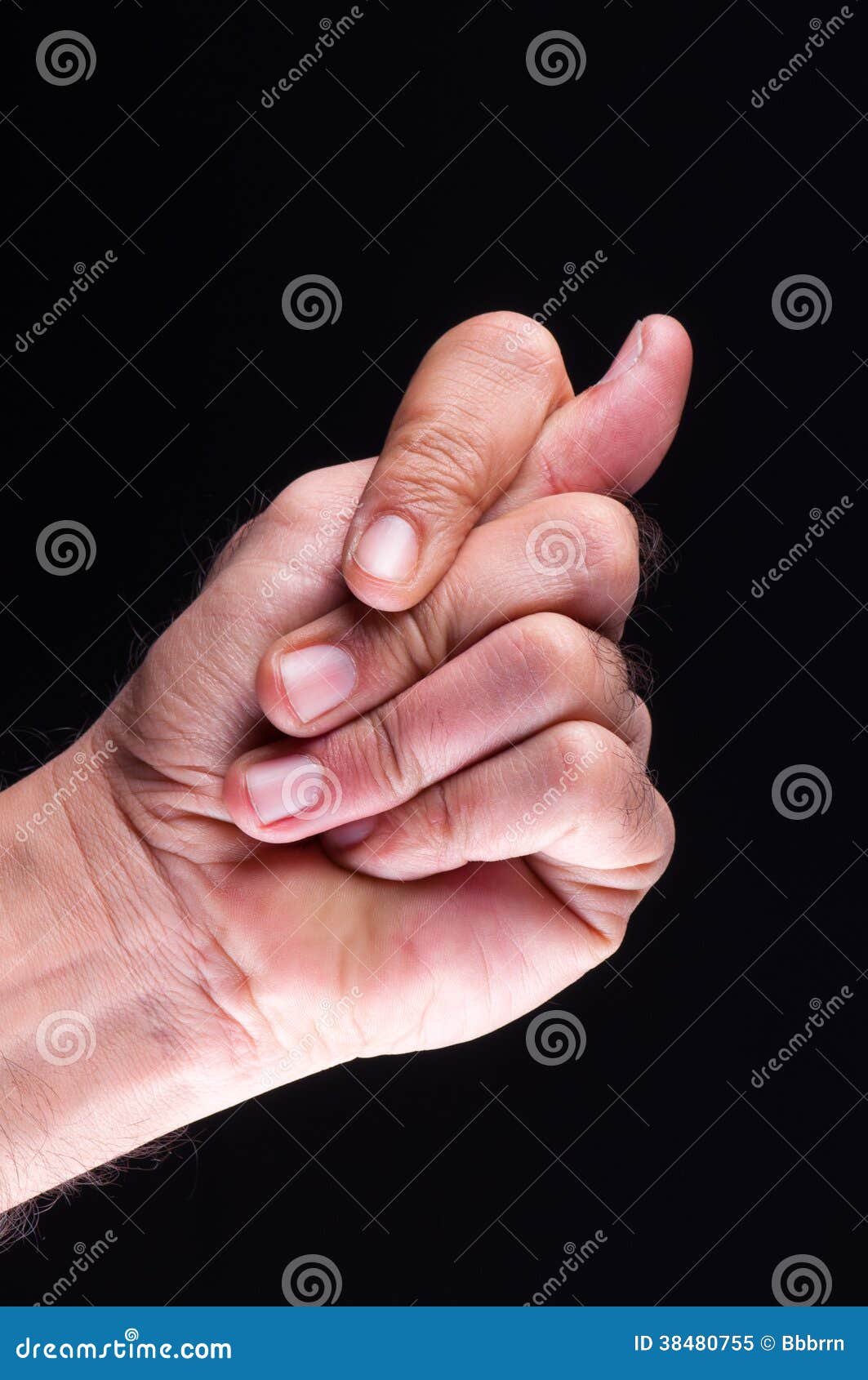 Showing Negative (rude) Hand Gesturing Stock Image - Image of person ...