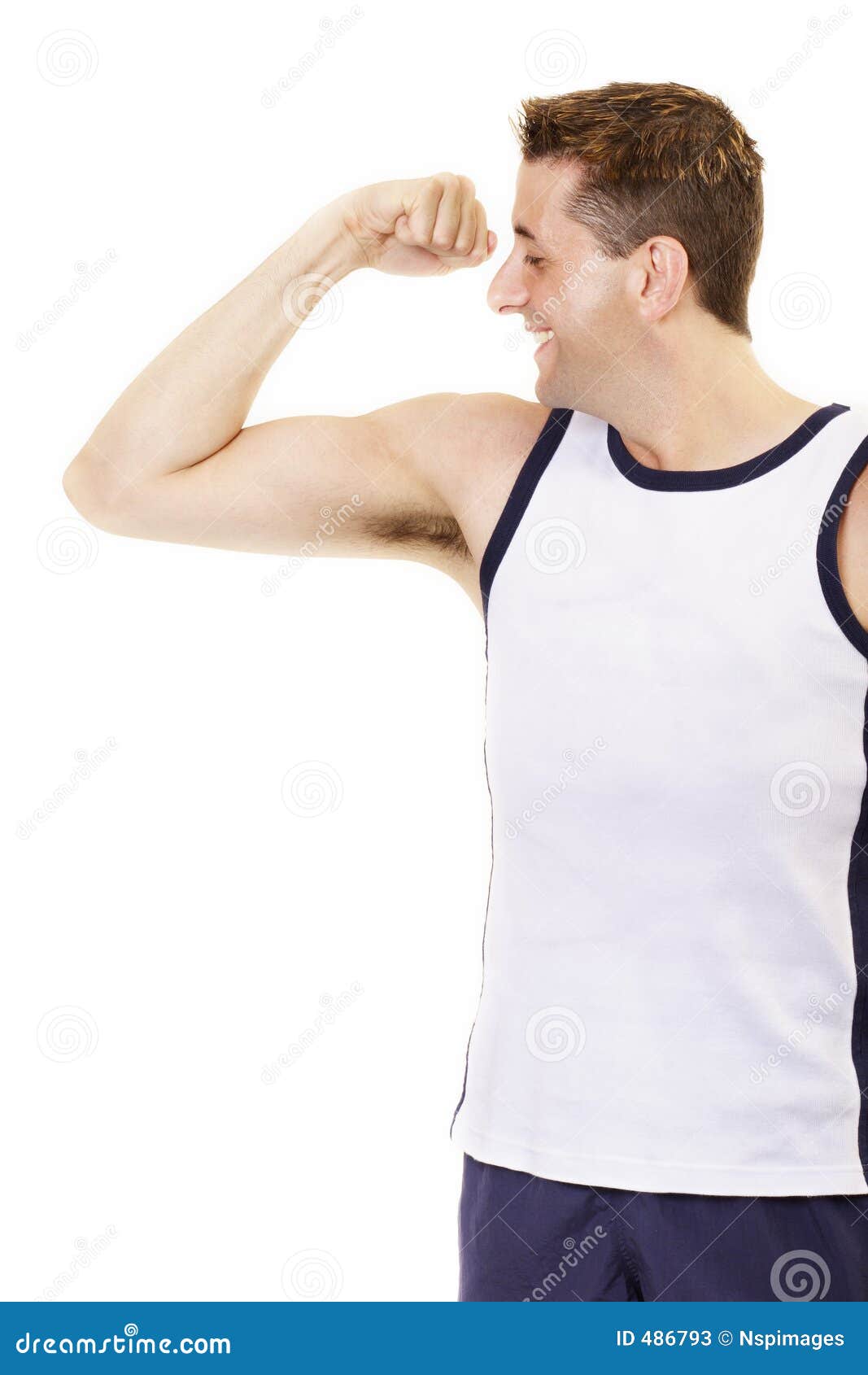 Showing off muscle stock image. Image of power, alone, club - 486793