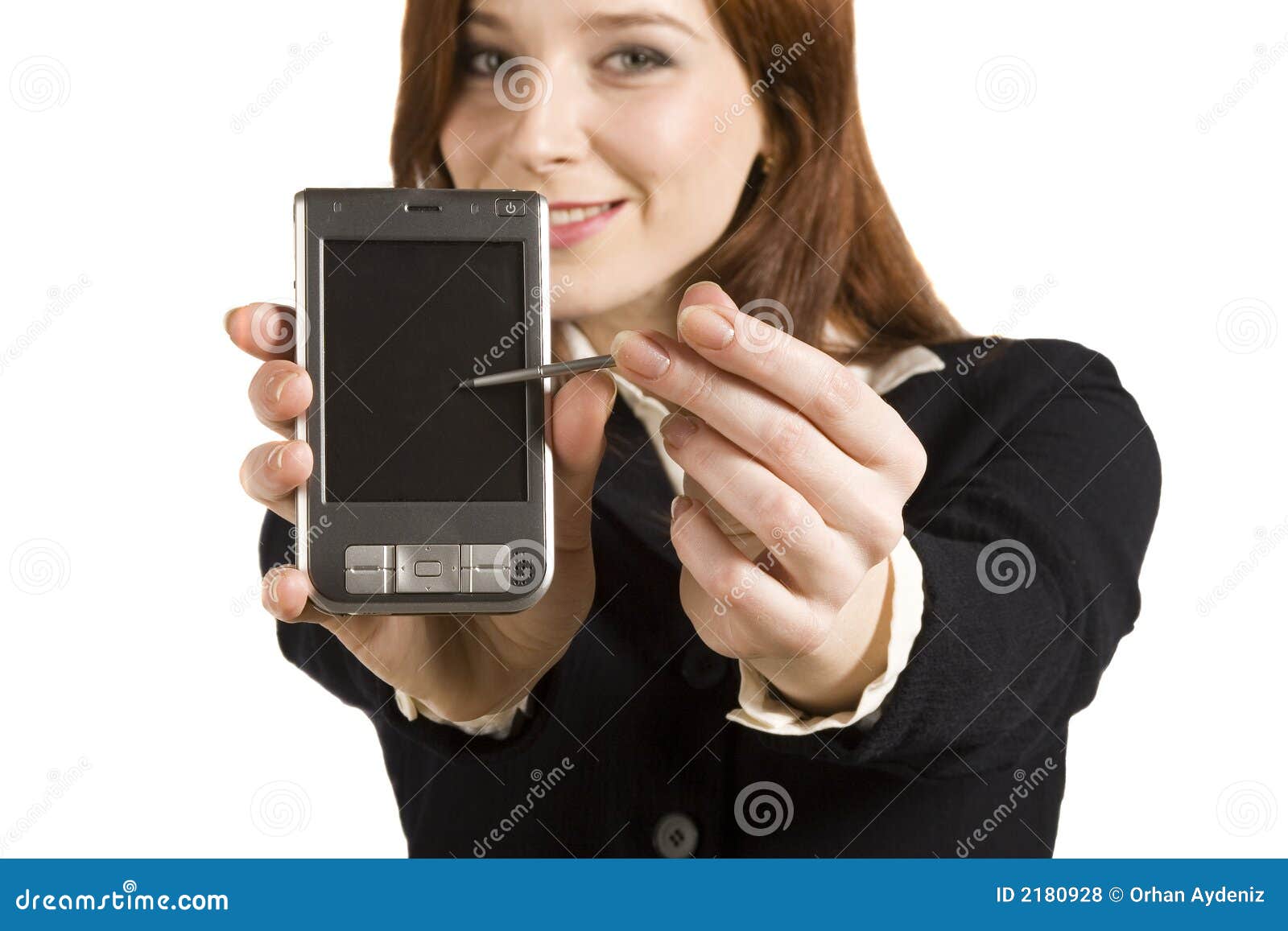 Showing PDA stock photo. Image of communication, secretary - 2180928