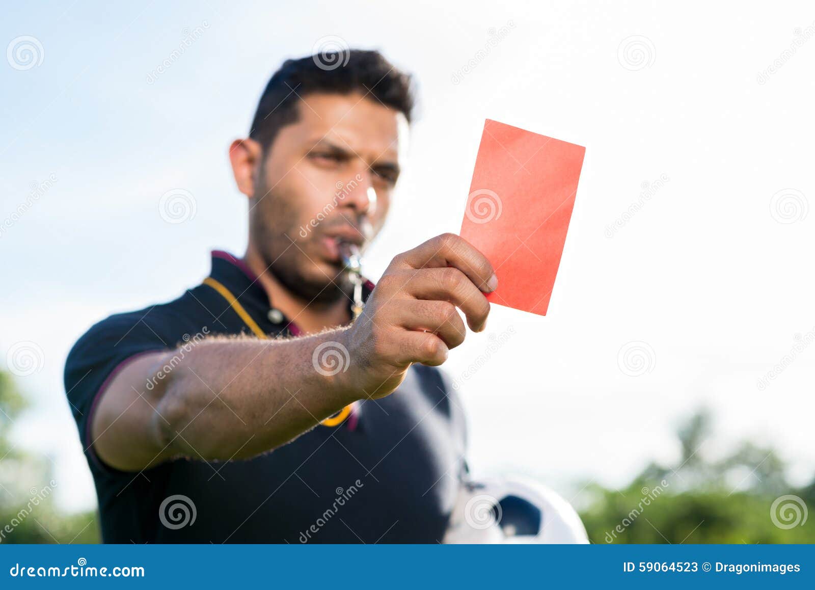 Showing penalty card stock image. Image of match, sport - 59064523