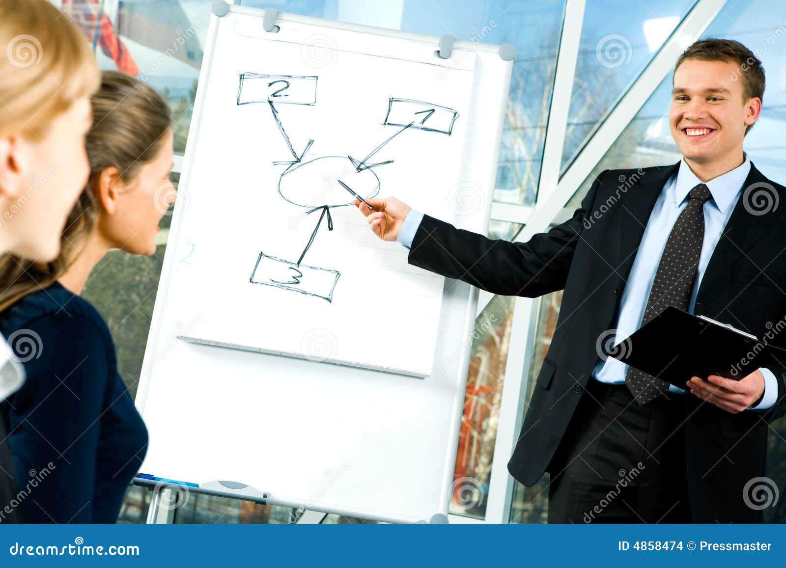 Showing a project stock photo. Image of office, lecture - 4858474