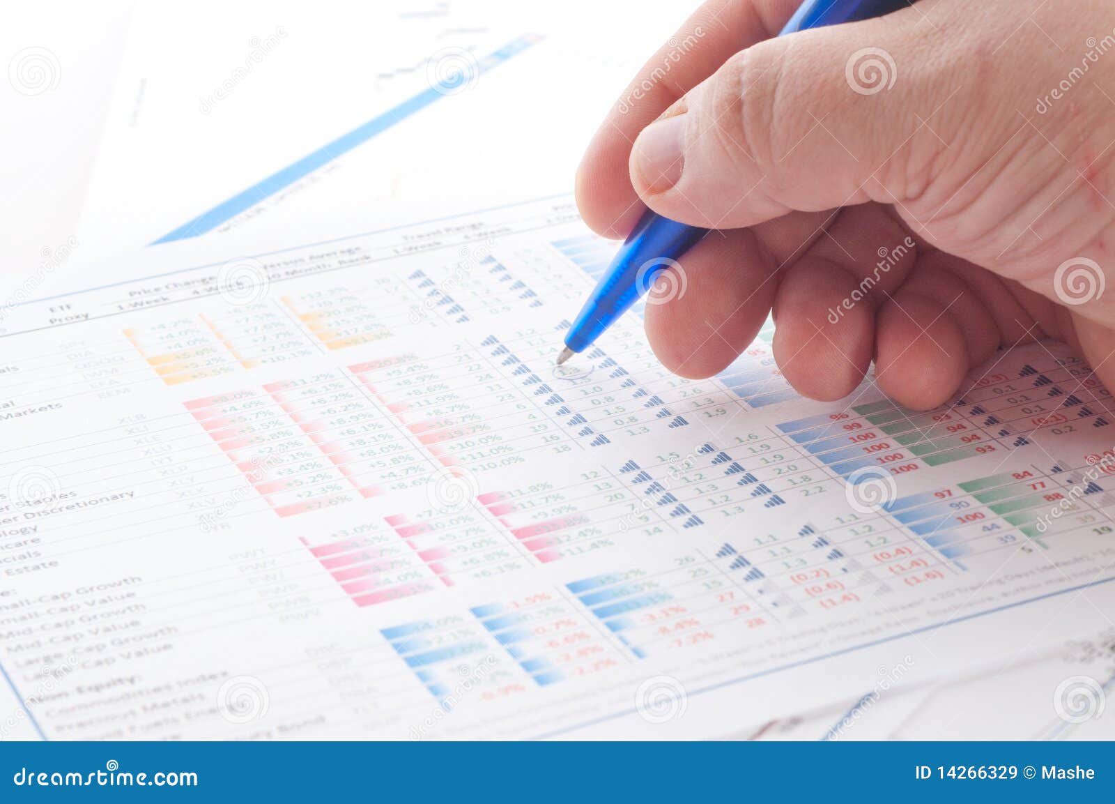 Showing report stock image. Image of earnings, interest - 14266329