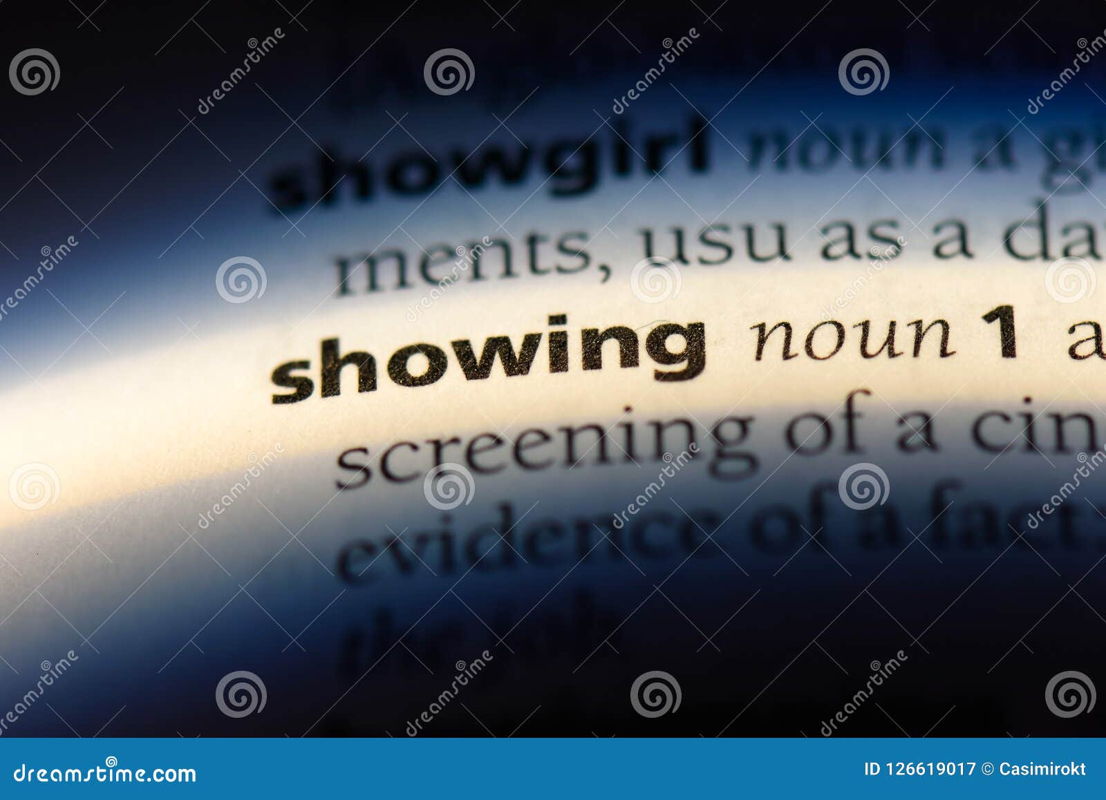 Showing stock image. Image of printed, dictionary, idea - 126619017