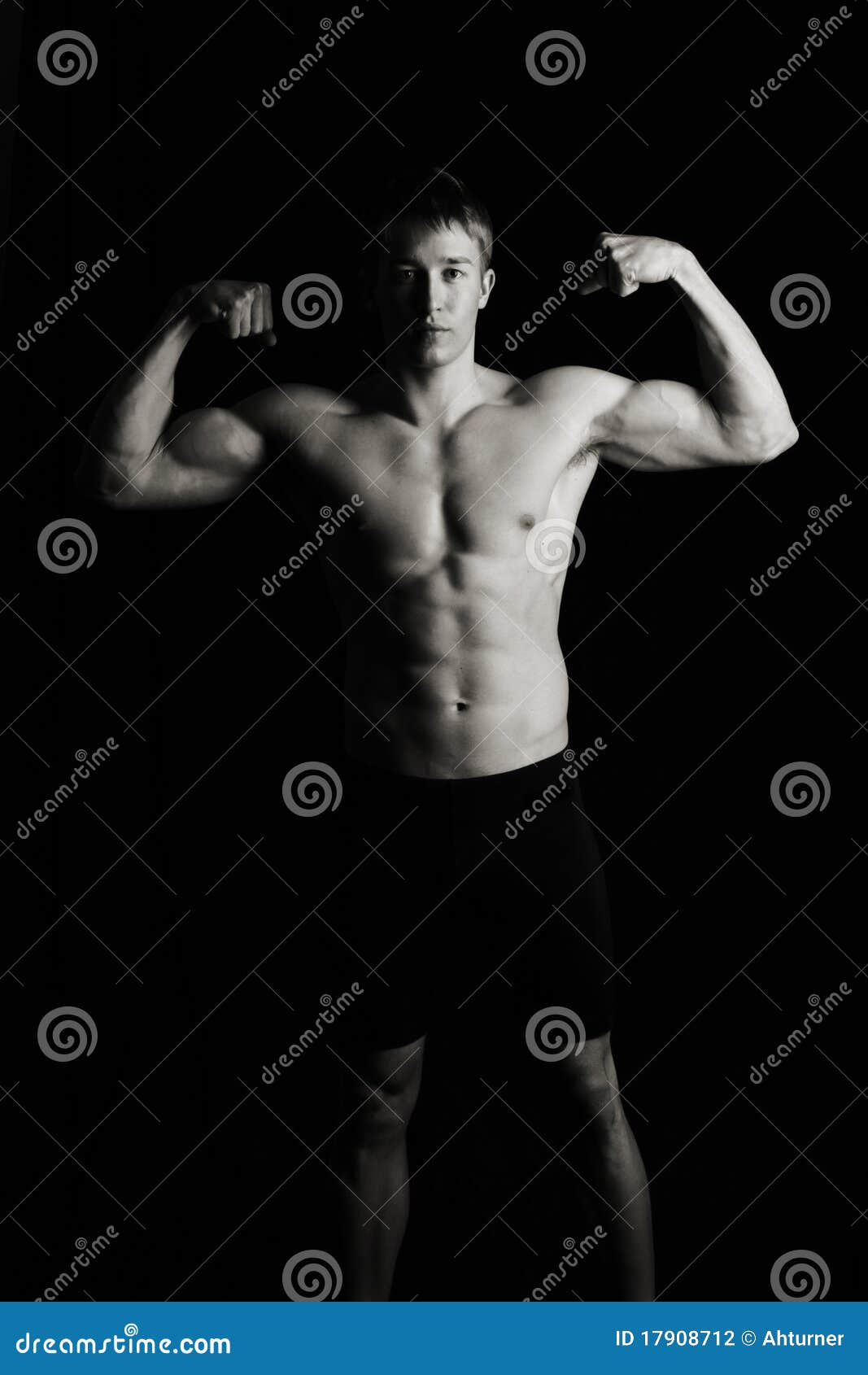 Showing some muscle stock photo. Image of muscular, bodybuilding - 17908712