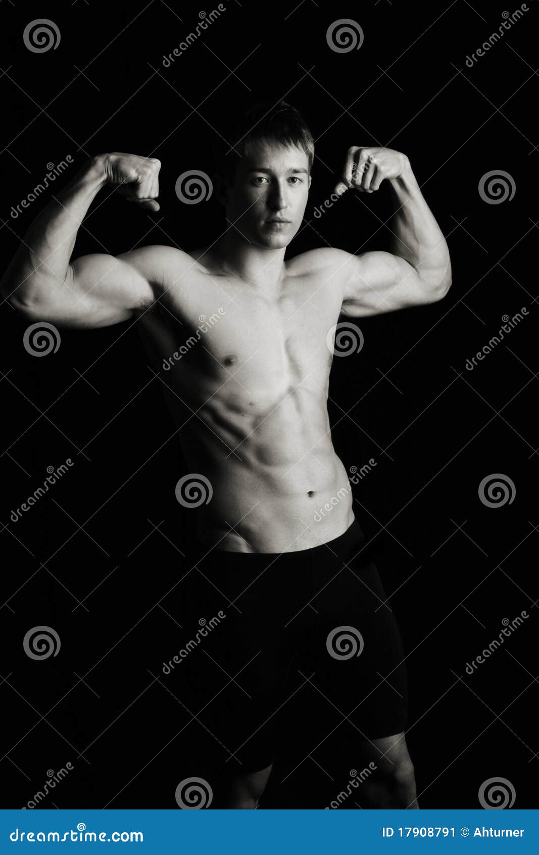 Showing some muscle stock image. Image of lifestyle, handsome - 17908791