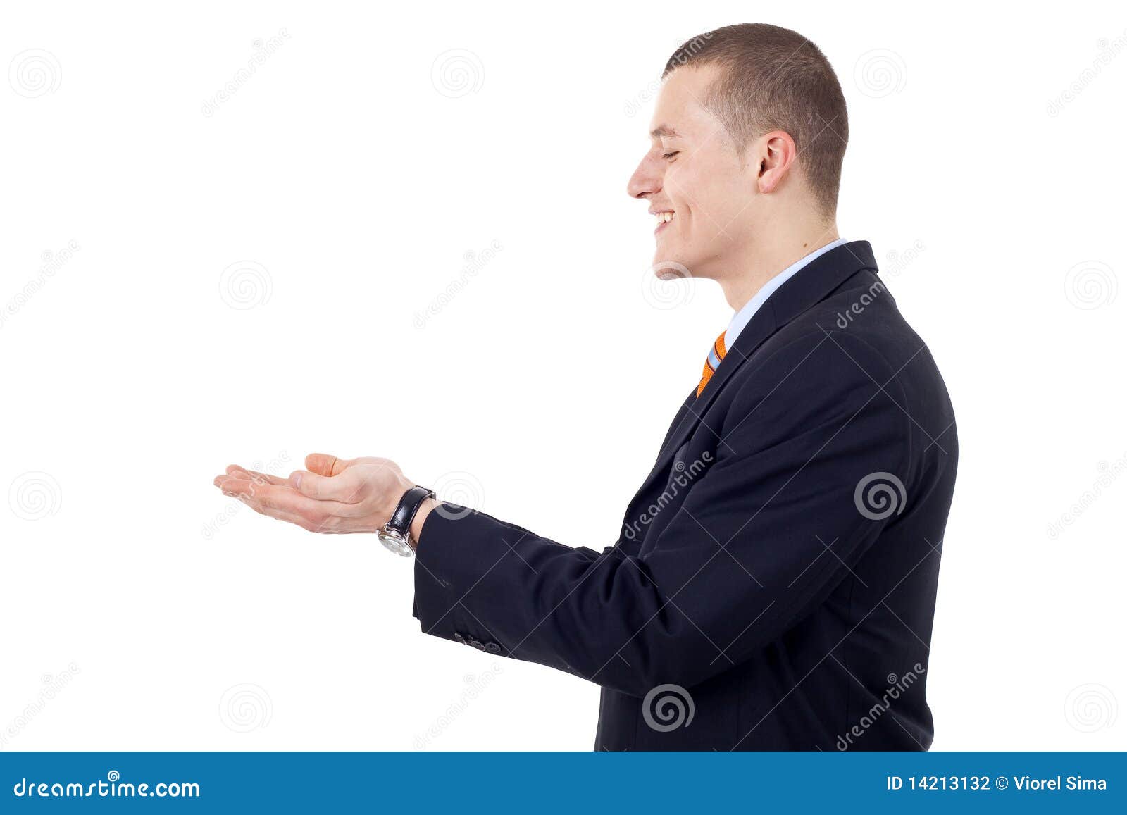 Showing something stock photo. Image of open, adult, alone - 14213132