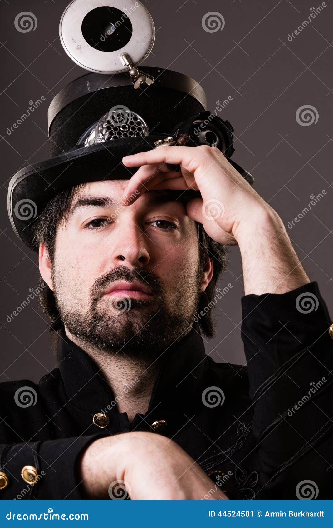 Showing in Steam stock image. Image of cyborg, futuristic - 44524501