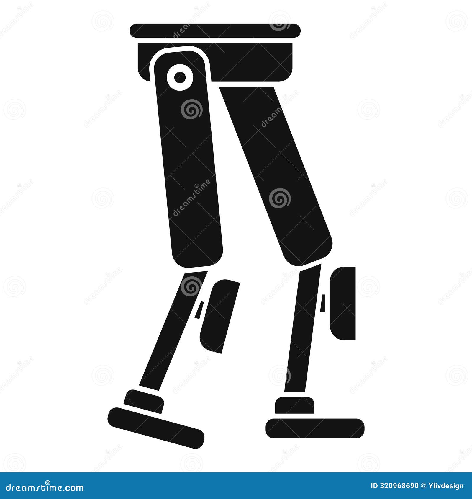 Modern Exoskeleton Bionics Technology Icon Vector Illustration ...