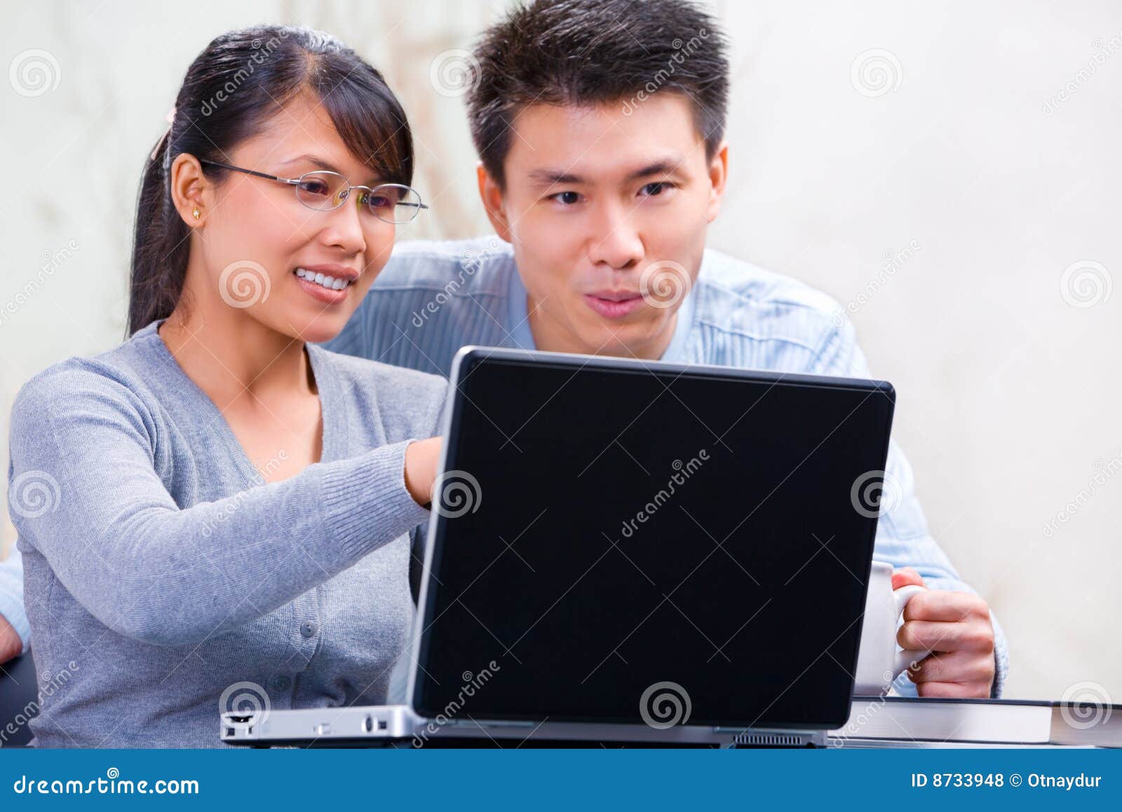 Showing to partner stock photo. Image of beautiful, copy - 8733948