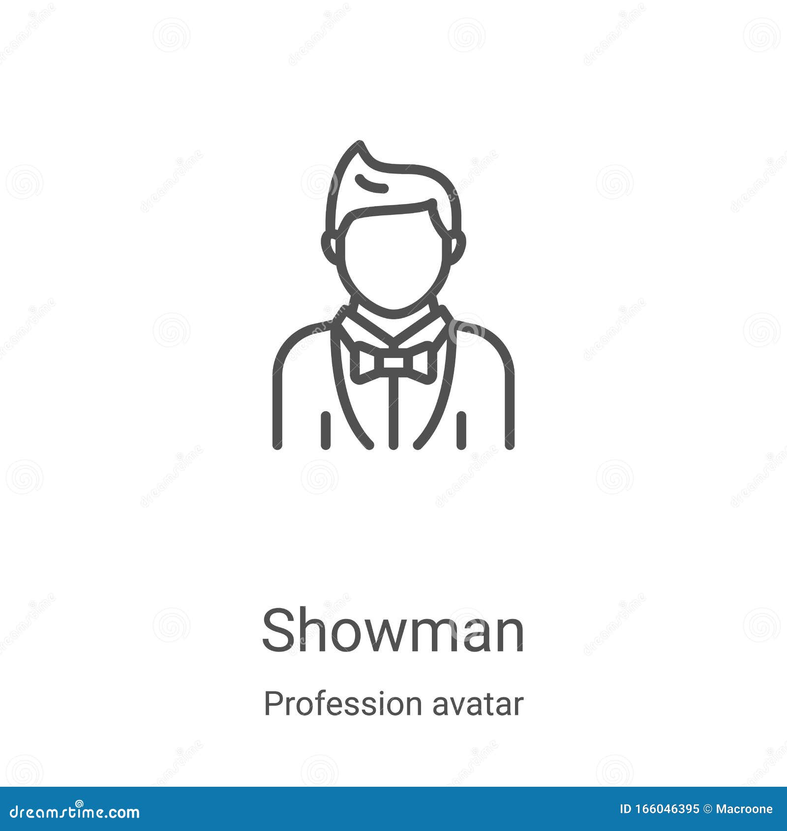Showman Icon Vector From Carnival Concept. Thin Line Illustration Of ...
