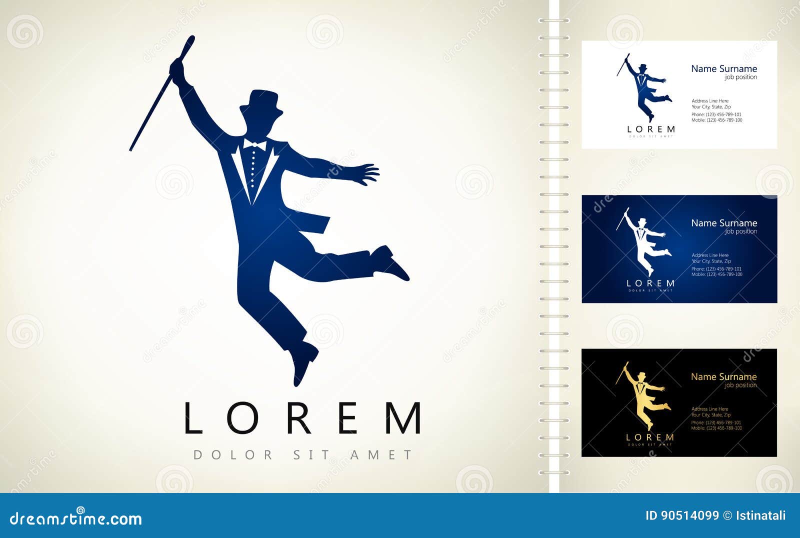 Showman silhouette logo stock vector. Illustration of emblem - 90514099