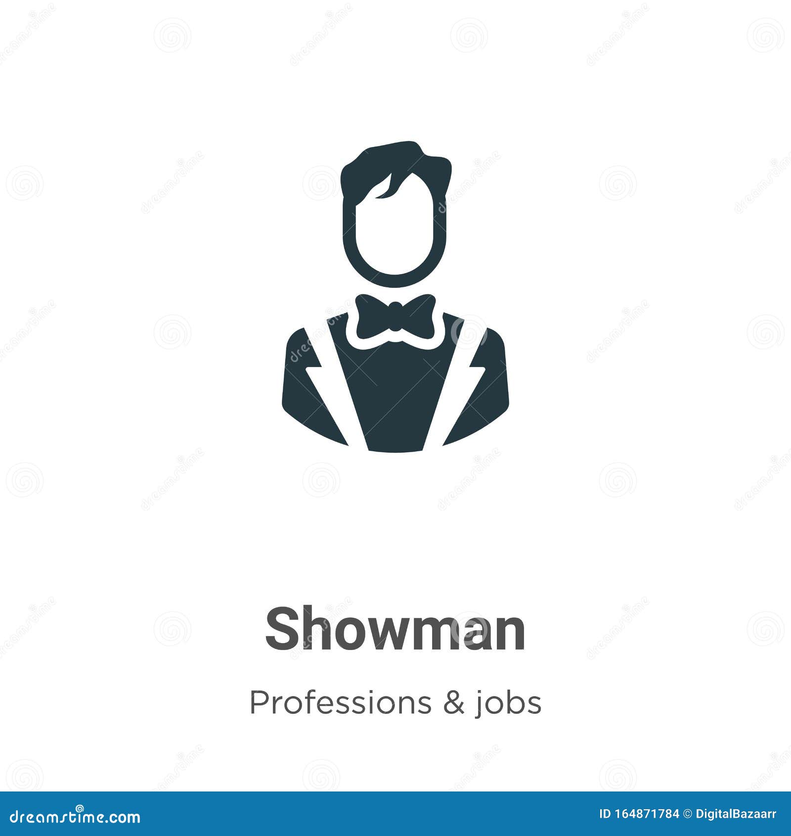 Showman Vector Icon On White Background. Flat Vector Showman Icon ...